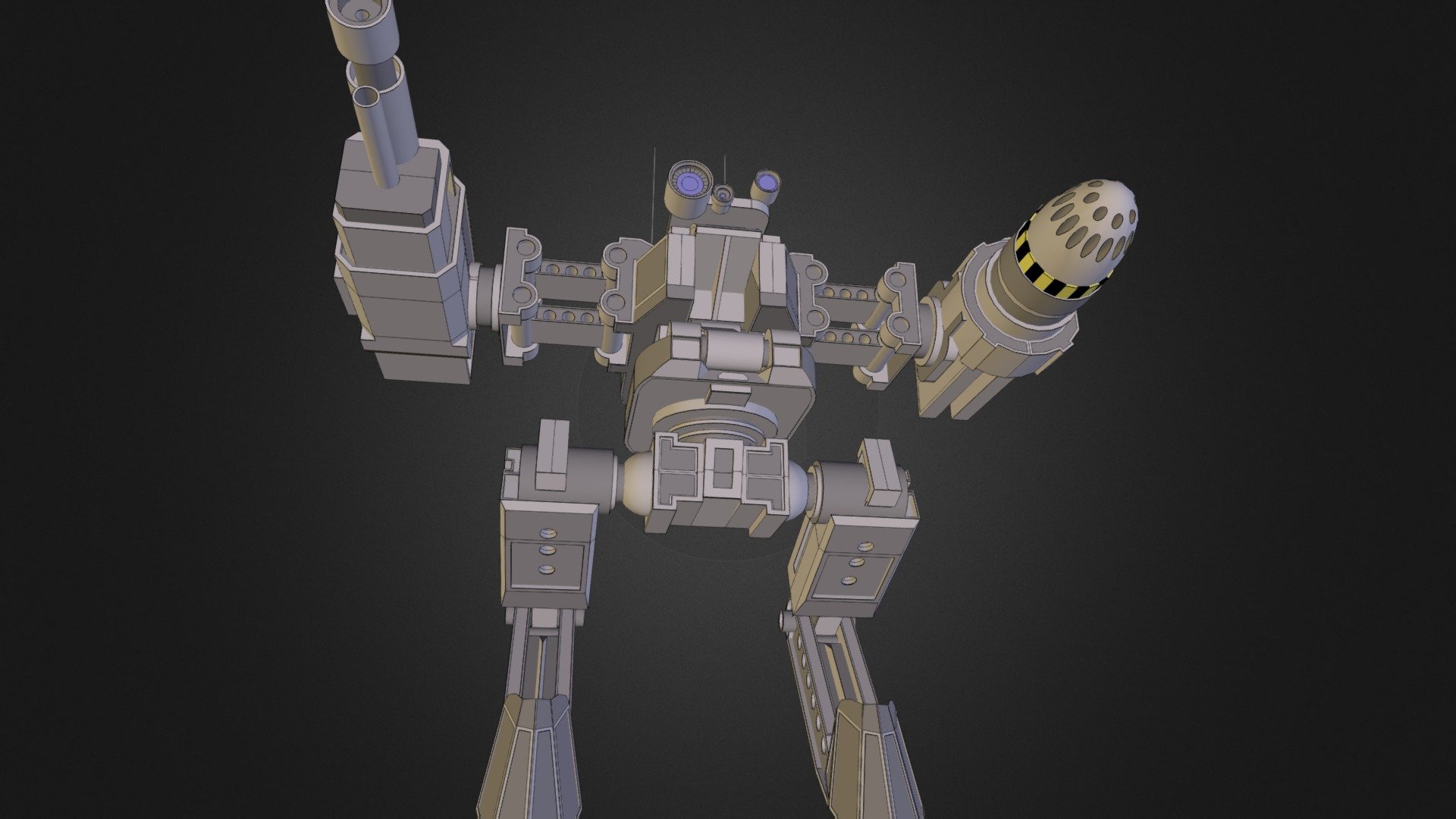 Automous Turrle Patrol Mech PZ17 - 3D model by 3DCloud.company ...