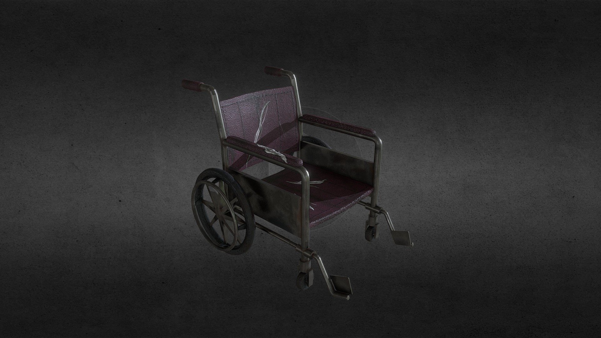 Dirty and Ripped Wheelchair - Download Free 3D model by MaizieM00 ...