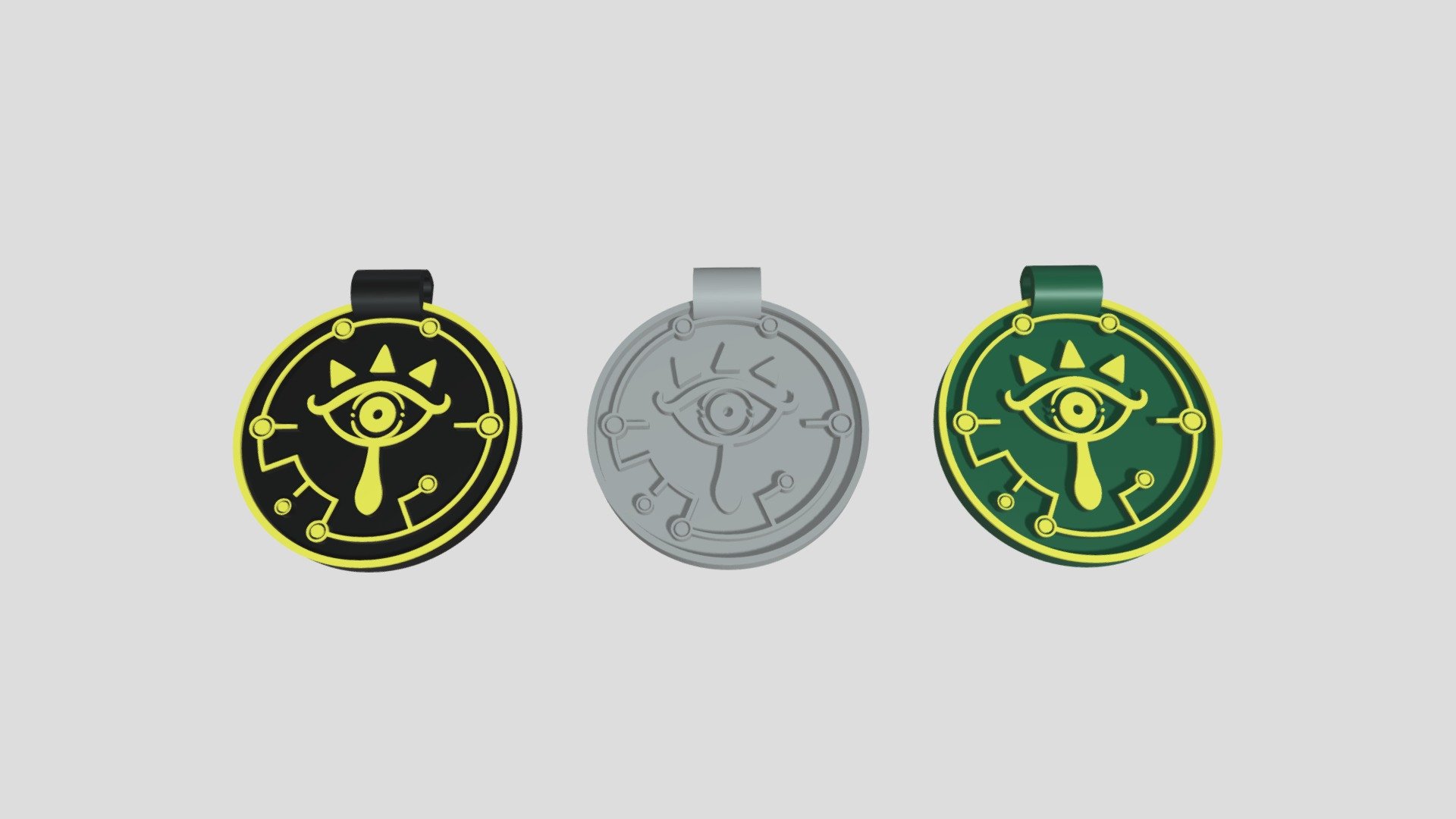 Zelda Sheikah Pendant - Download Free 3D model by The Lost Sock (@The ...