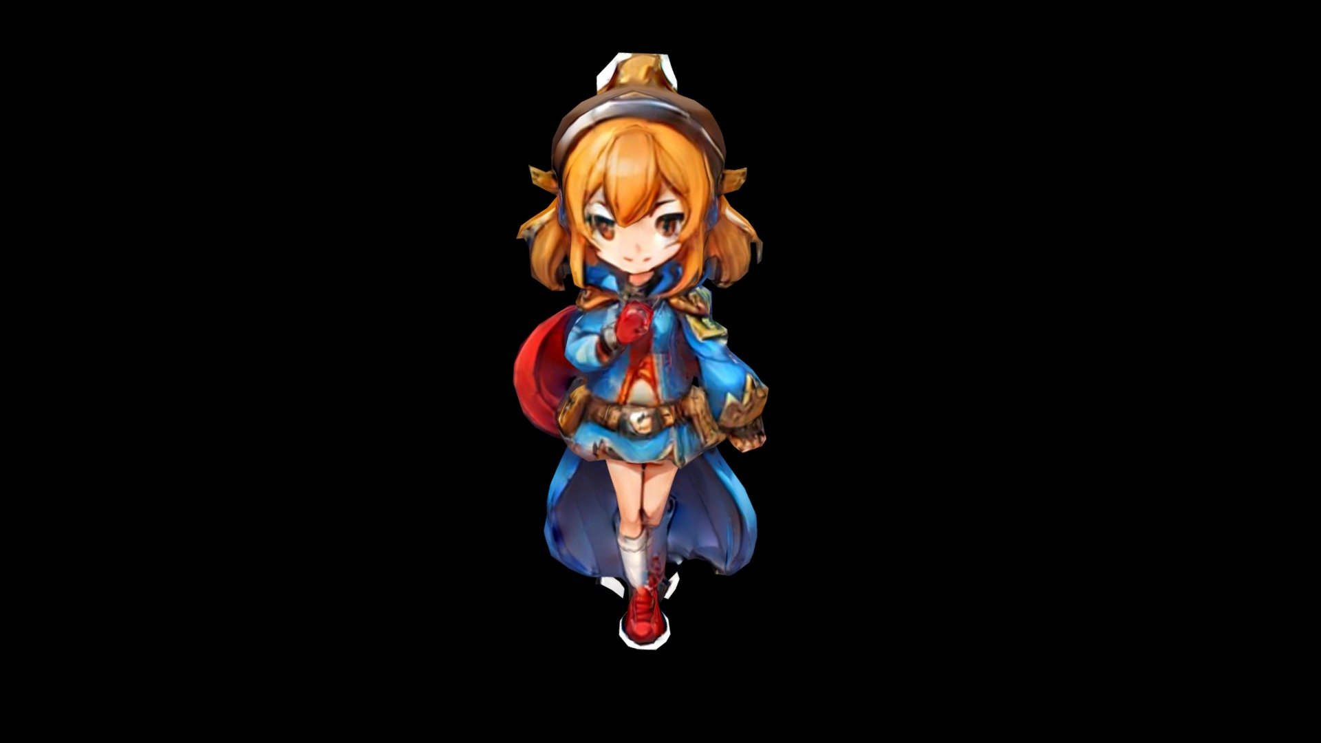 A sticker featuring a chibi style illustration o - Download Free 3D ...