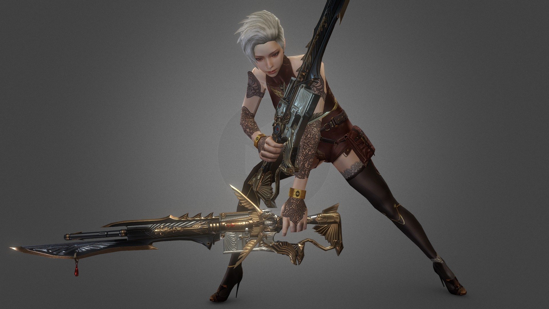 VALOR SWORD - 3D model by alx_flameniro [44170ab] - Sketchfab
