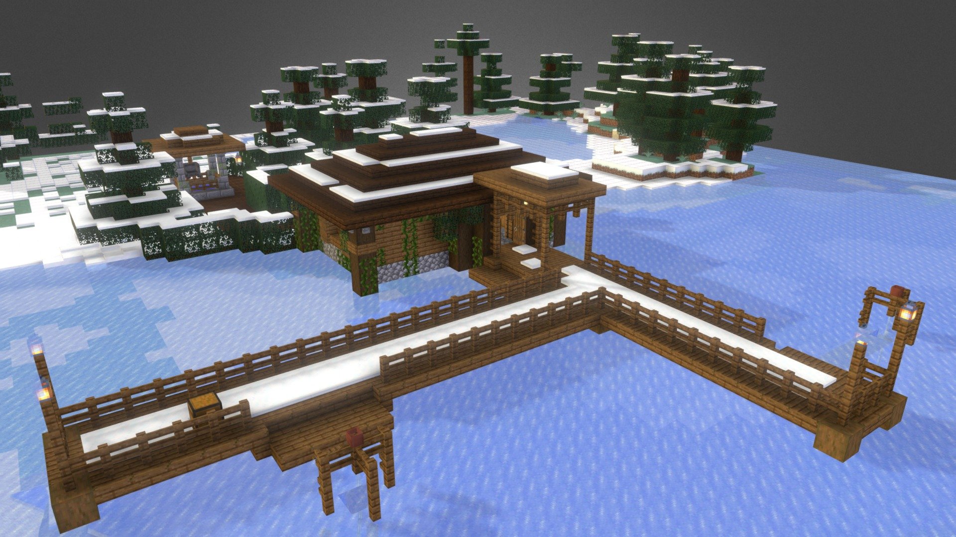 Minecraft Fishing Hut - Download Free 3D model by FFragie [44170c4 ...