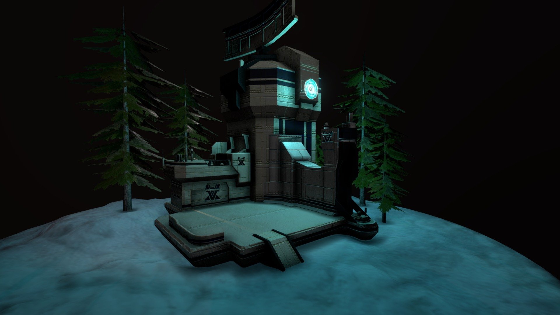 COMMAND CENTER C-9 - Download Free 3D model by Escamilla_Rafael ...