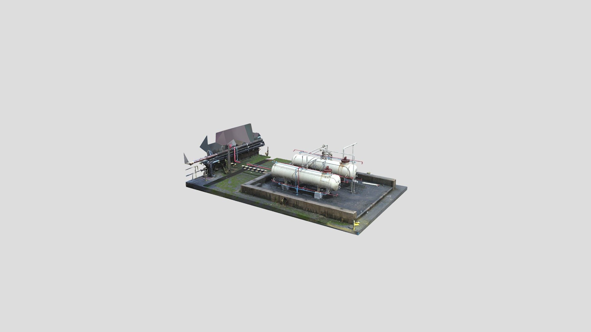 Propane bullet tanks 3D model - 3D model by Bacon Engineering ...