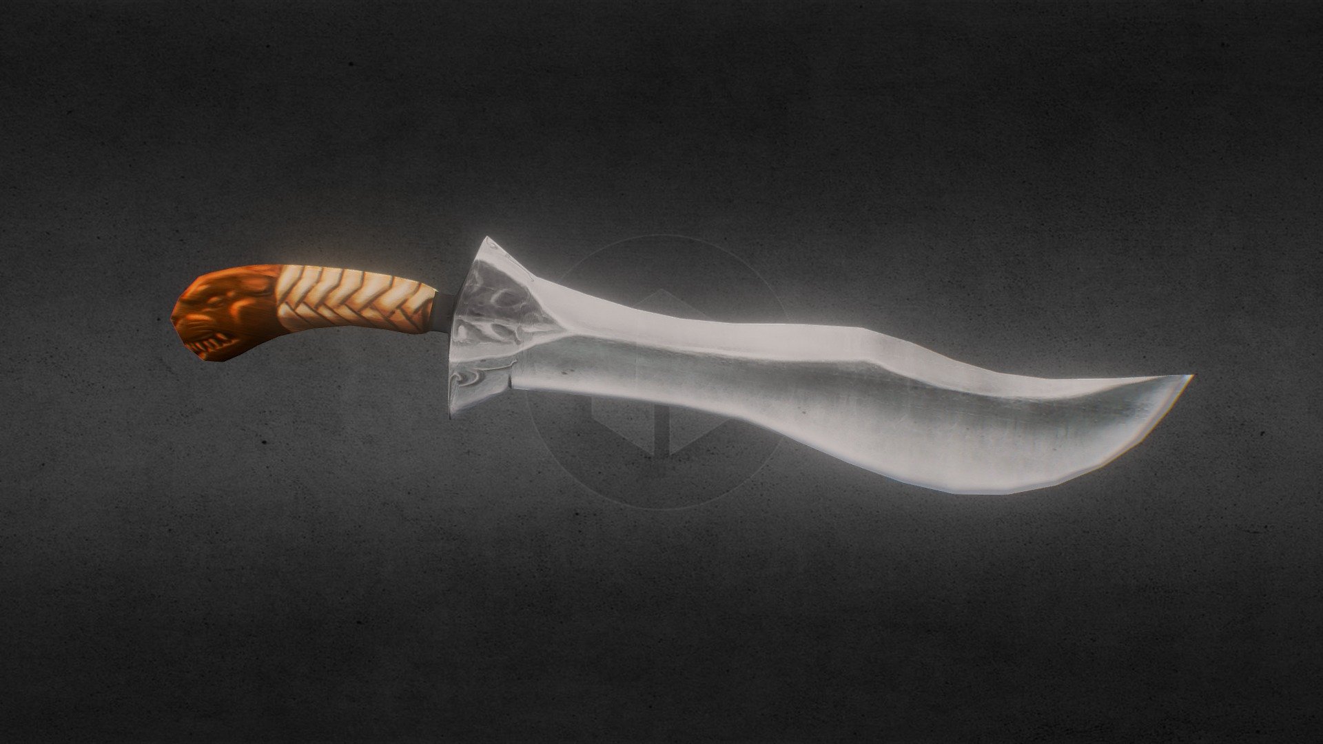 Golok Harimau - 3D model by Vusiuz [441b1c1] - Sketchfab