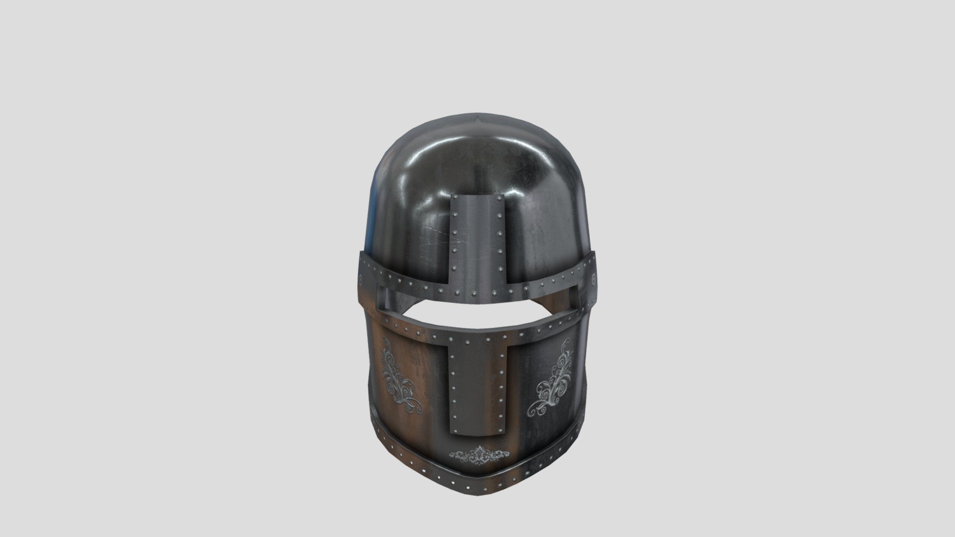 Medieval Closed Face Helm - Buy Royalty Free 3D model by Simon T ...