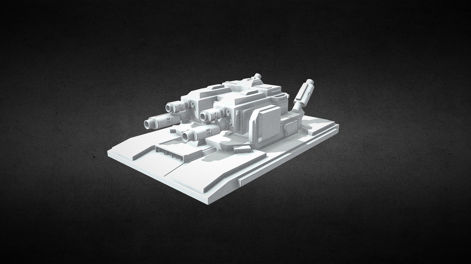Turret - Download Free 3D model by ZZXX (@rstzzxx) [441bd31] - Sketchfab