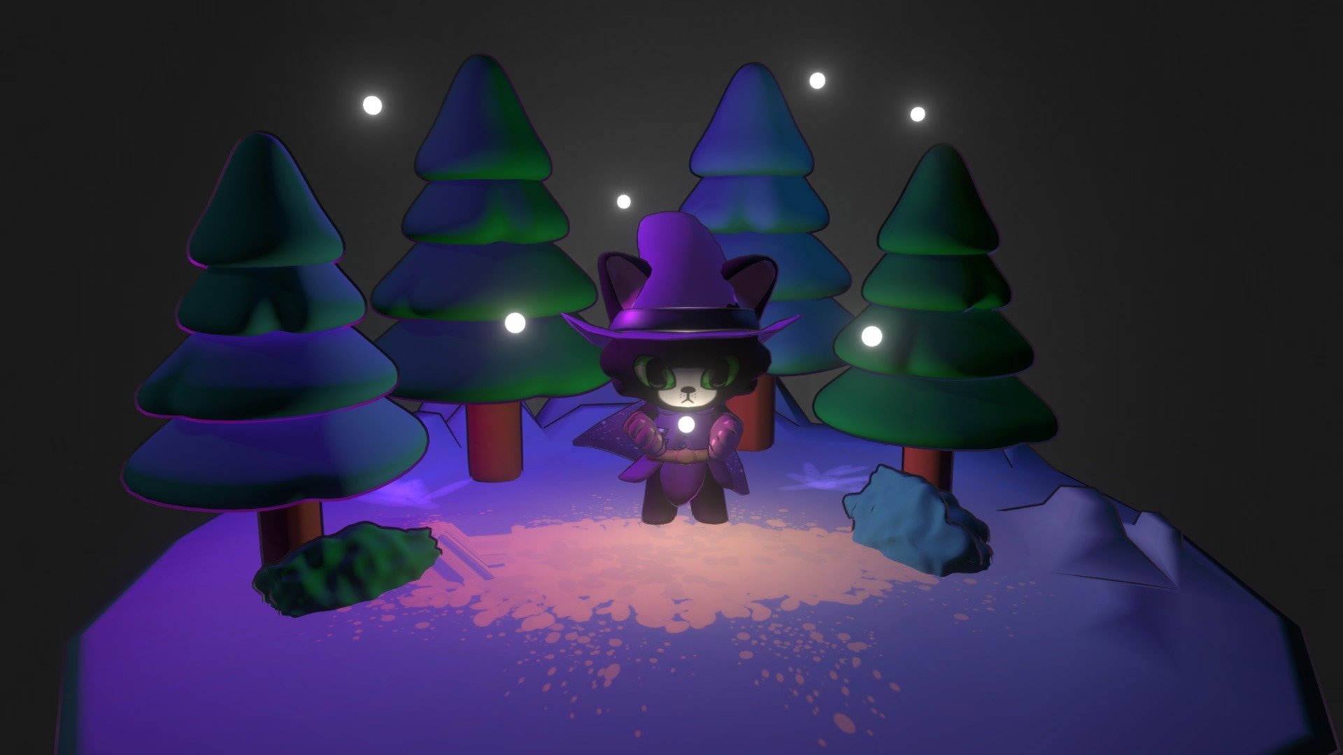 Cat mage render - 3D model by LimeMawy (@sturmpfeil2015) [441cb6b ...