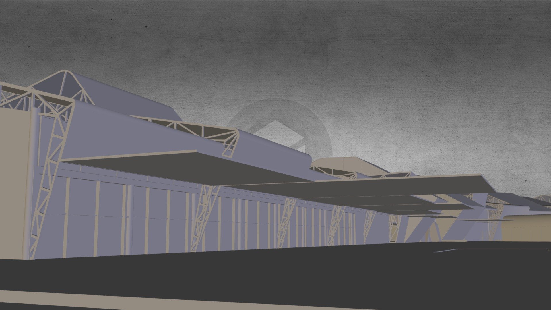 Terminal de transportes - 3D model by gieuder [441dd07] - Sketchfab