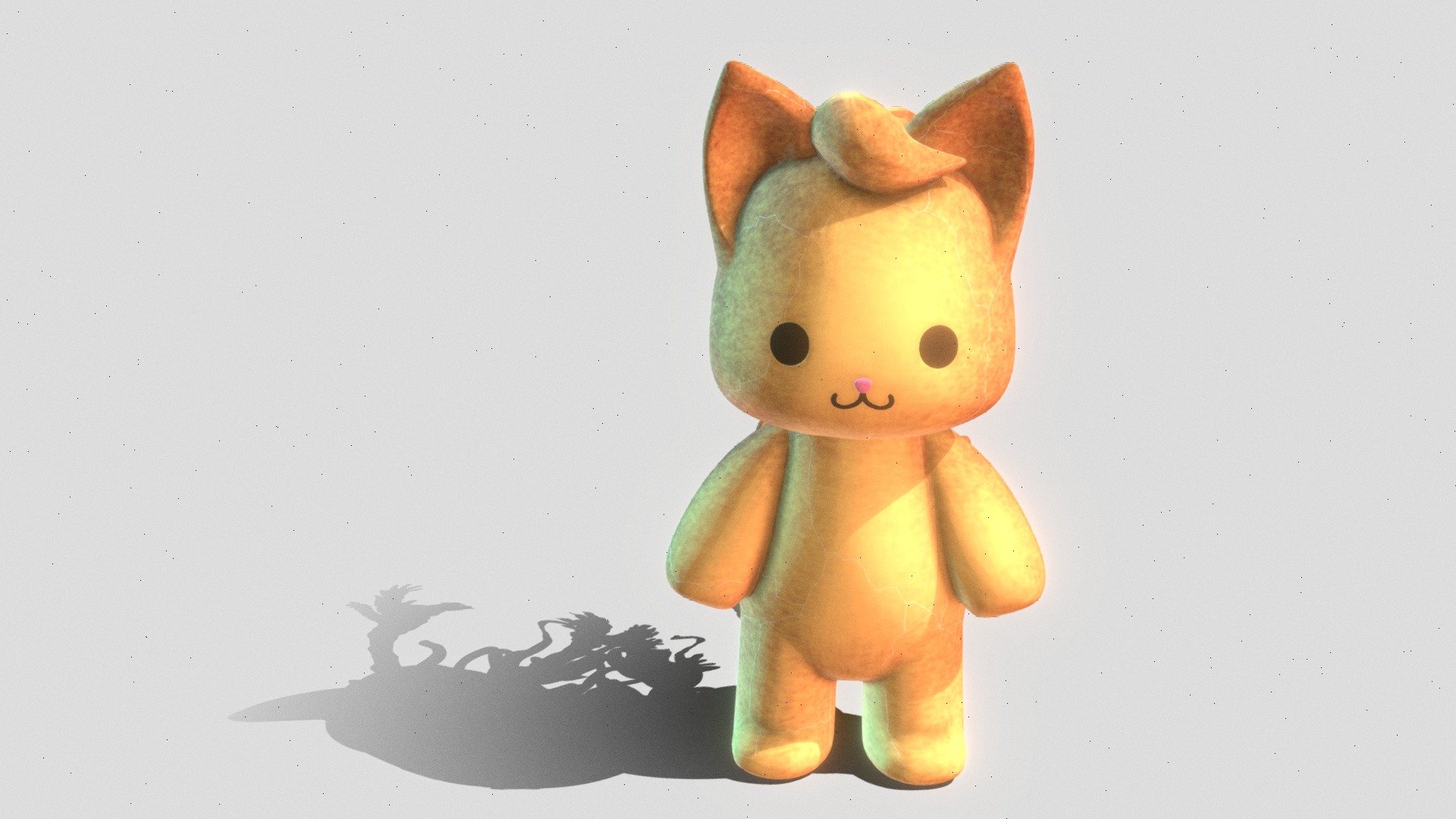 Cute cat But In two side - 3D model by RickyLeeKit [441e75b] - Sketchfab