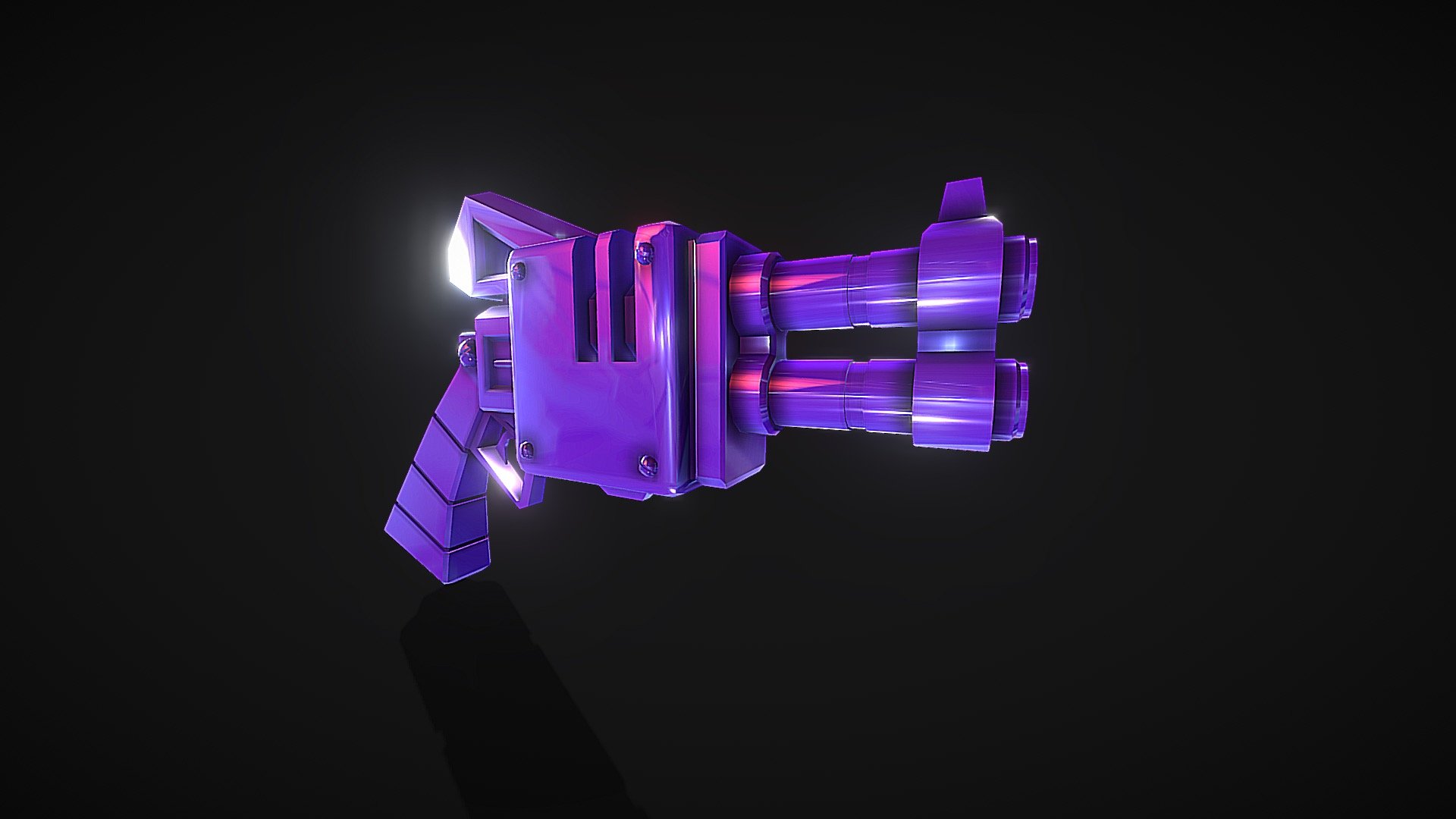 Stylized Sci-fi Blaster - 3D model by Alan Balodi (@uistudios) [441ed60 ...