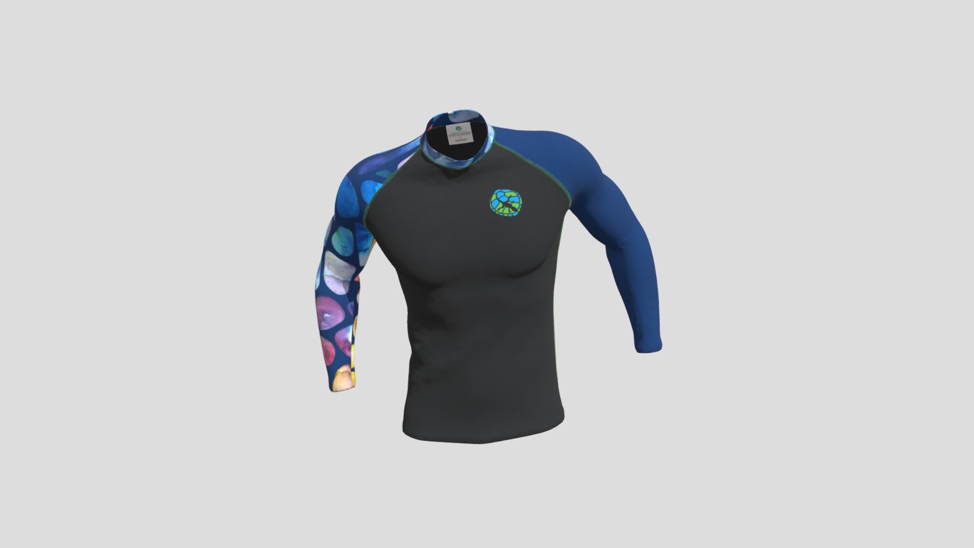 Rash Guard Ambassadors of the Environment E - Download Free 3D model by ...