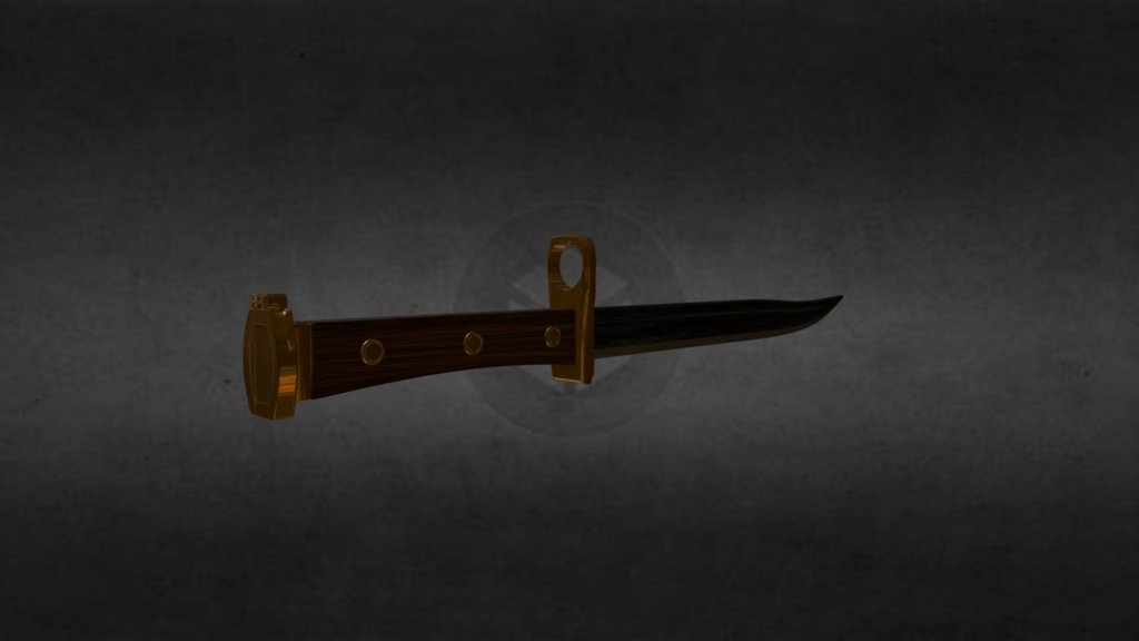 Bayonet - Download Free 3D model by Mike Rowley (@scrumpy26) [442079d ...
