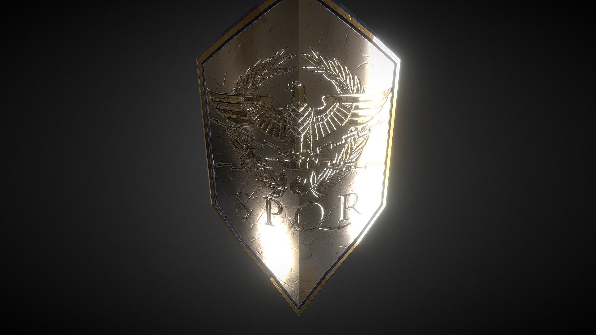 Shield_SPQR - 3D model by z3r0 [4423671] - Sketchfab