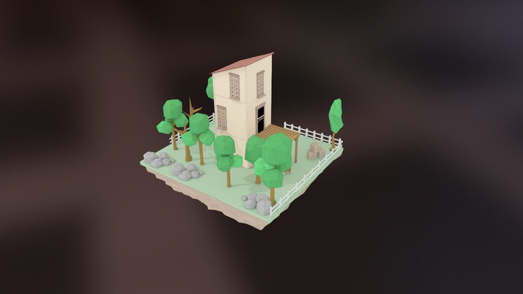 low poly scene - 3D model by prakashartist (@prakash.artist) [4425a06 ...