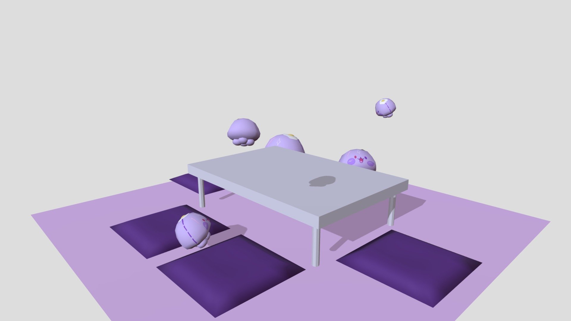 Uki's Room with stargazers - Download Free 3D model by a110082042 [442ca21] - Sketchfab