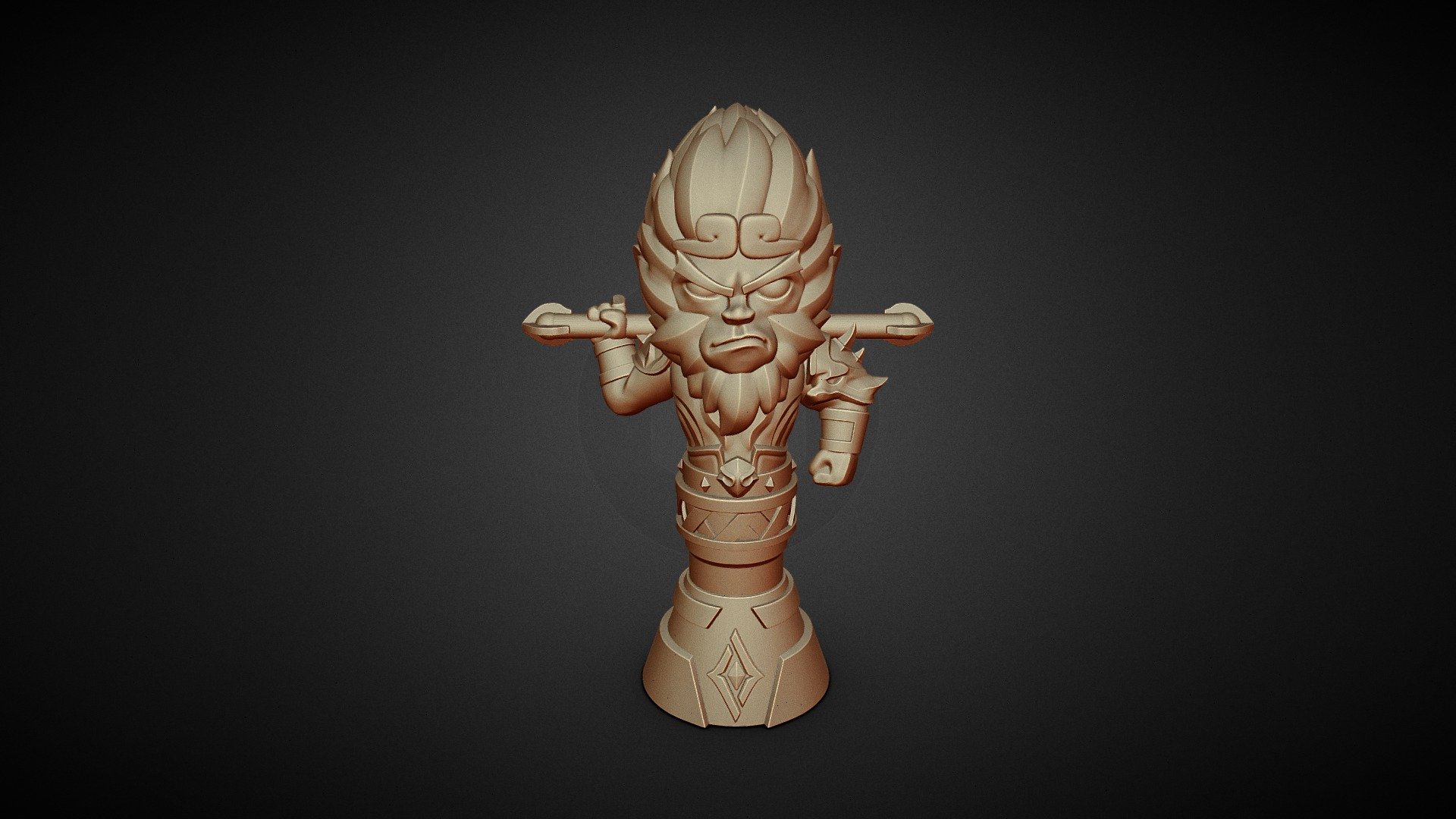 Wukong Statue - 3D model by Son Dao (@sondao) [44304e3] - Sketchfab