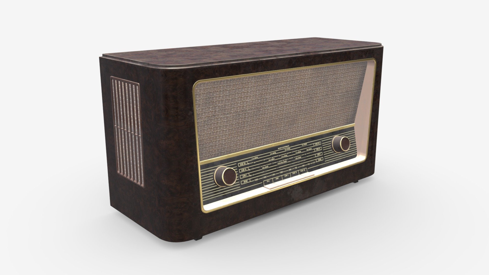 Vintage radio 02 - Buy Royalty Free 3D model by HQ3DMOD (@AivisAstics ...