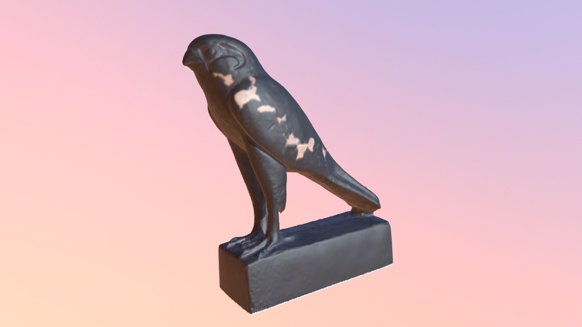 Egyptian Stone Falcon (VCU_3D_3197) - 3D model by Virtual Curation Lab ...