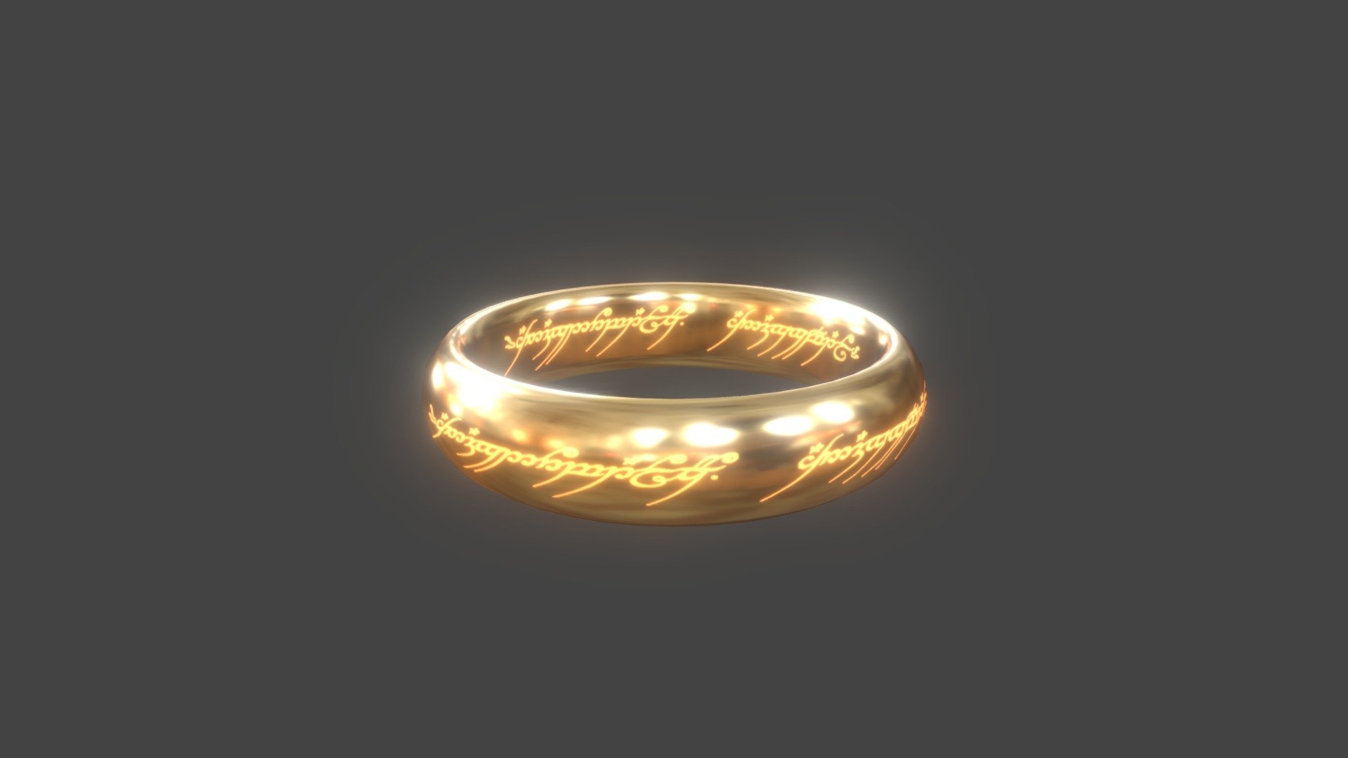 One Ring - 3D model by achabot [4434ccc] - Sketchfab