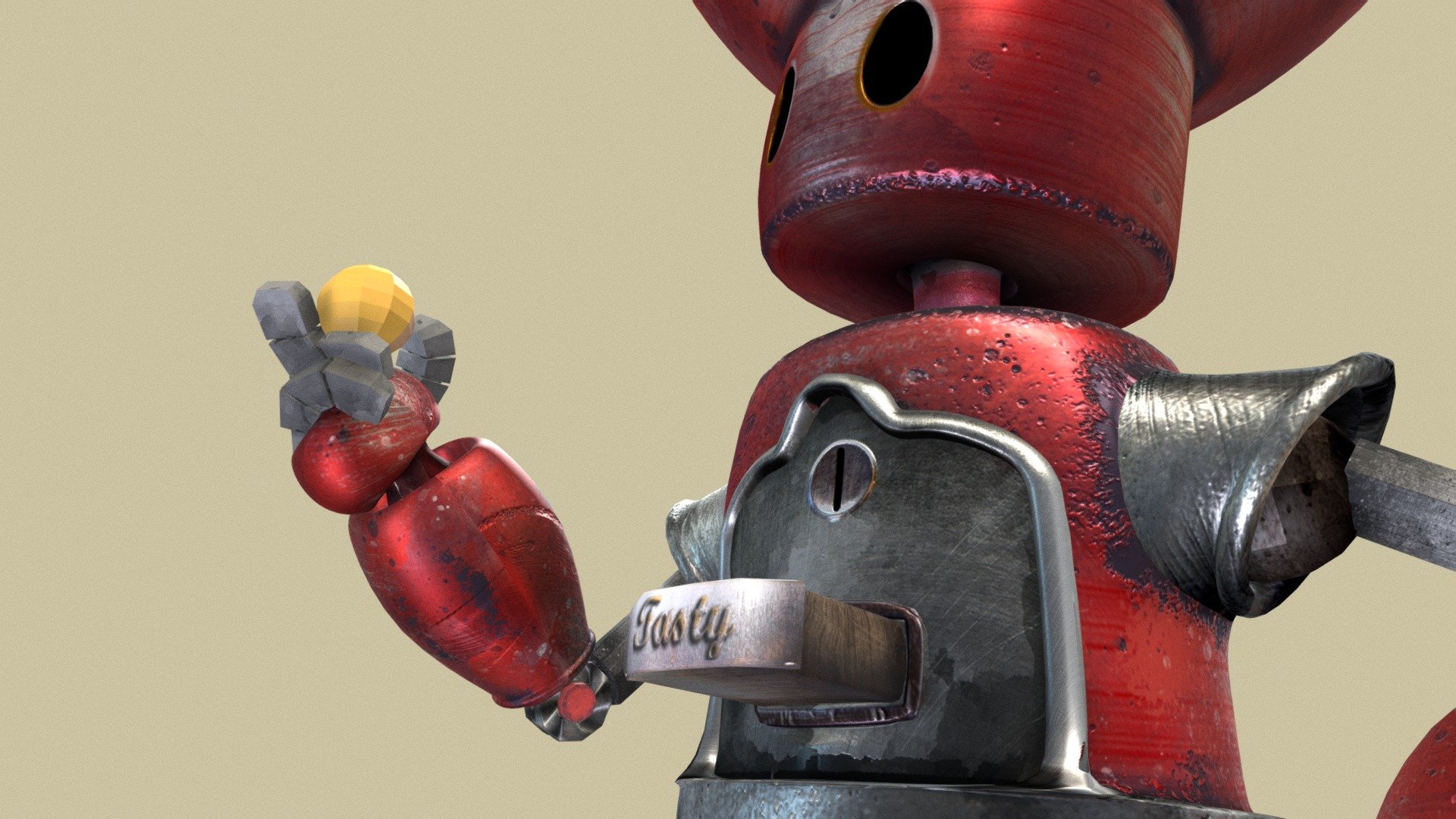 Robot Gum Dispatcher - Buy Royalty Free 3D model by quetzal16 [4434d89 ...