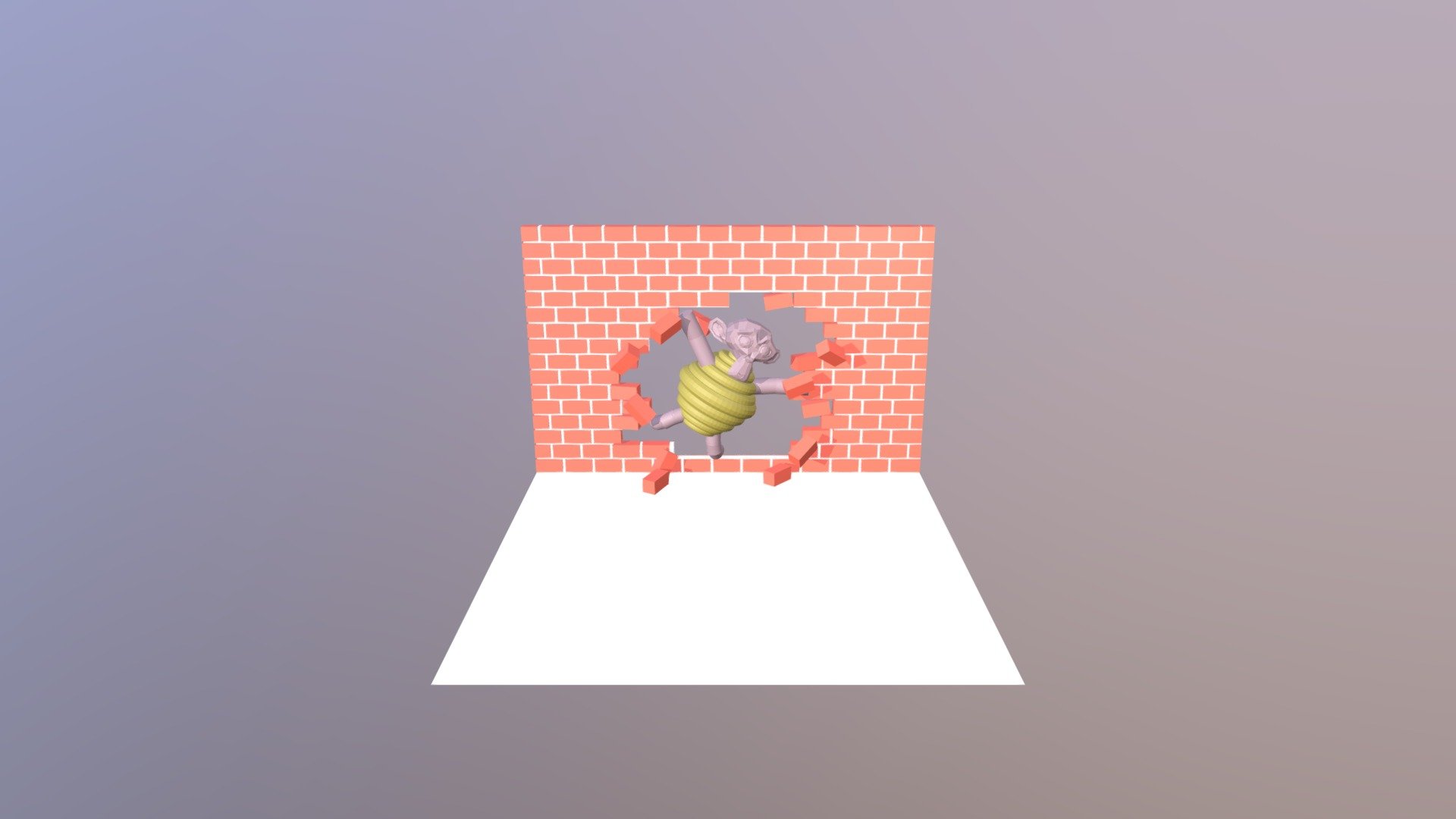 Crashed Wall - 3D model by tobles [44353fb] - Sketchfab