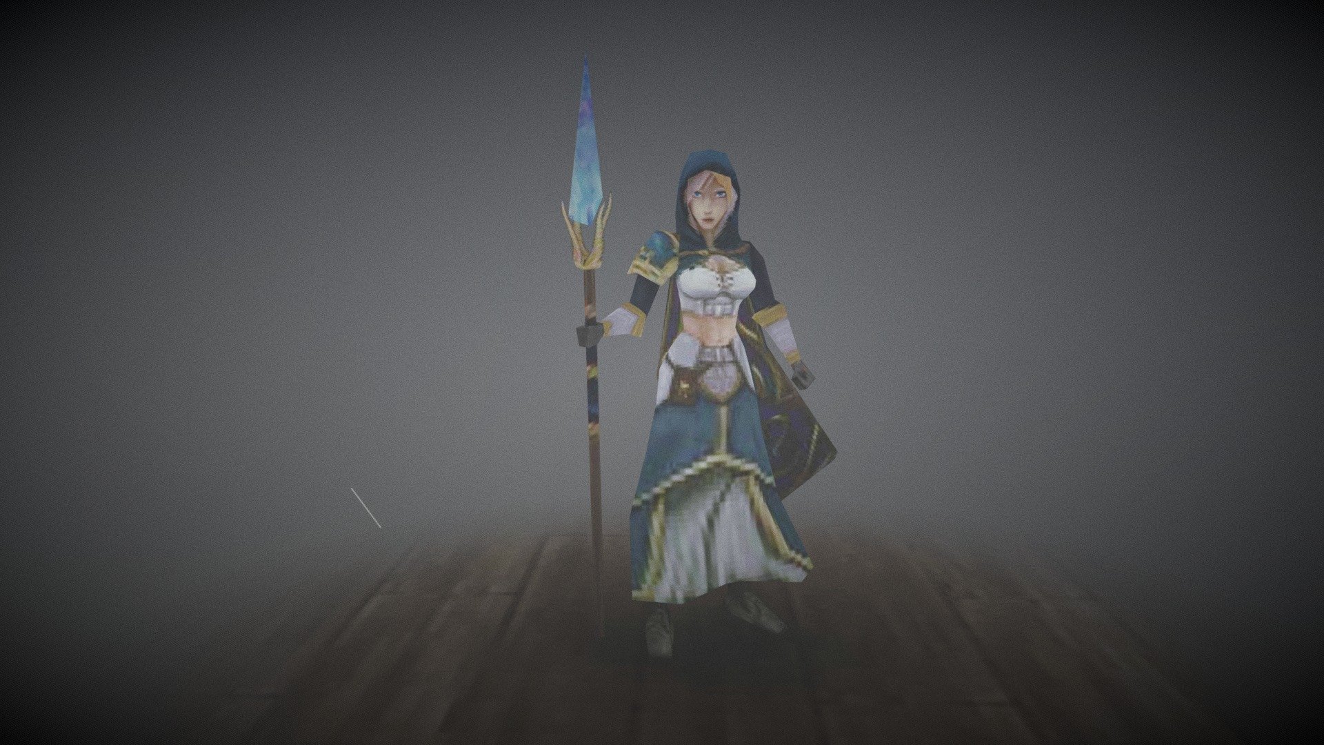 Jaina Proudmoore PS1 lowpoly style - 3D model by Gamefruit (@step ...