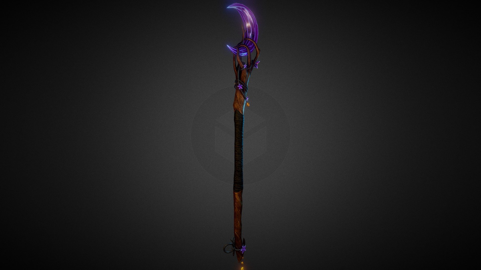 Low-Poly 3D Model Emissive Magic Staff - Buy Royalty Free 3D model by ...