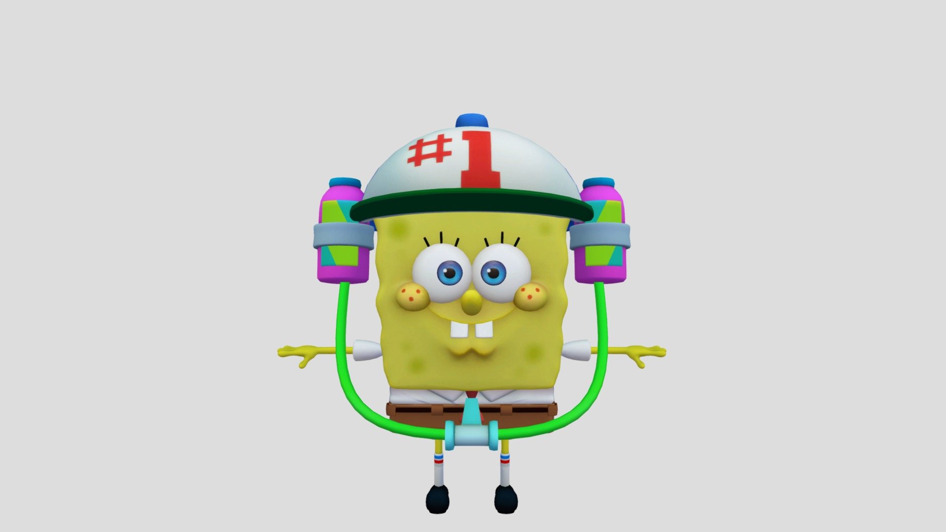 Nasb2 Spongebob Costume 02 Download Free 3d Model By Smf Features Developed From Cheryl Hill
