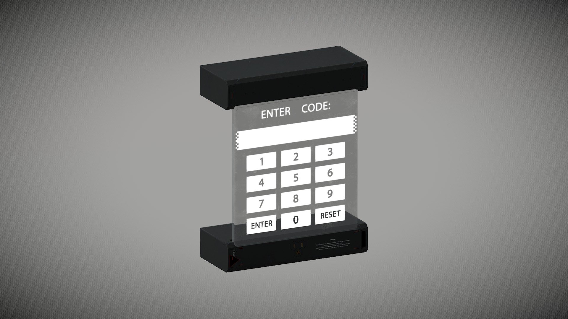 Sci-Fi Server Room AAA: Keypad (login) - Buy Royalty Free 3D model by ...