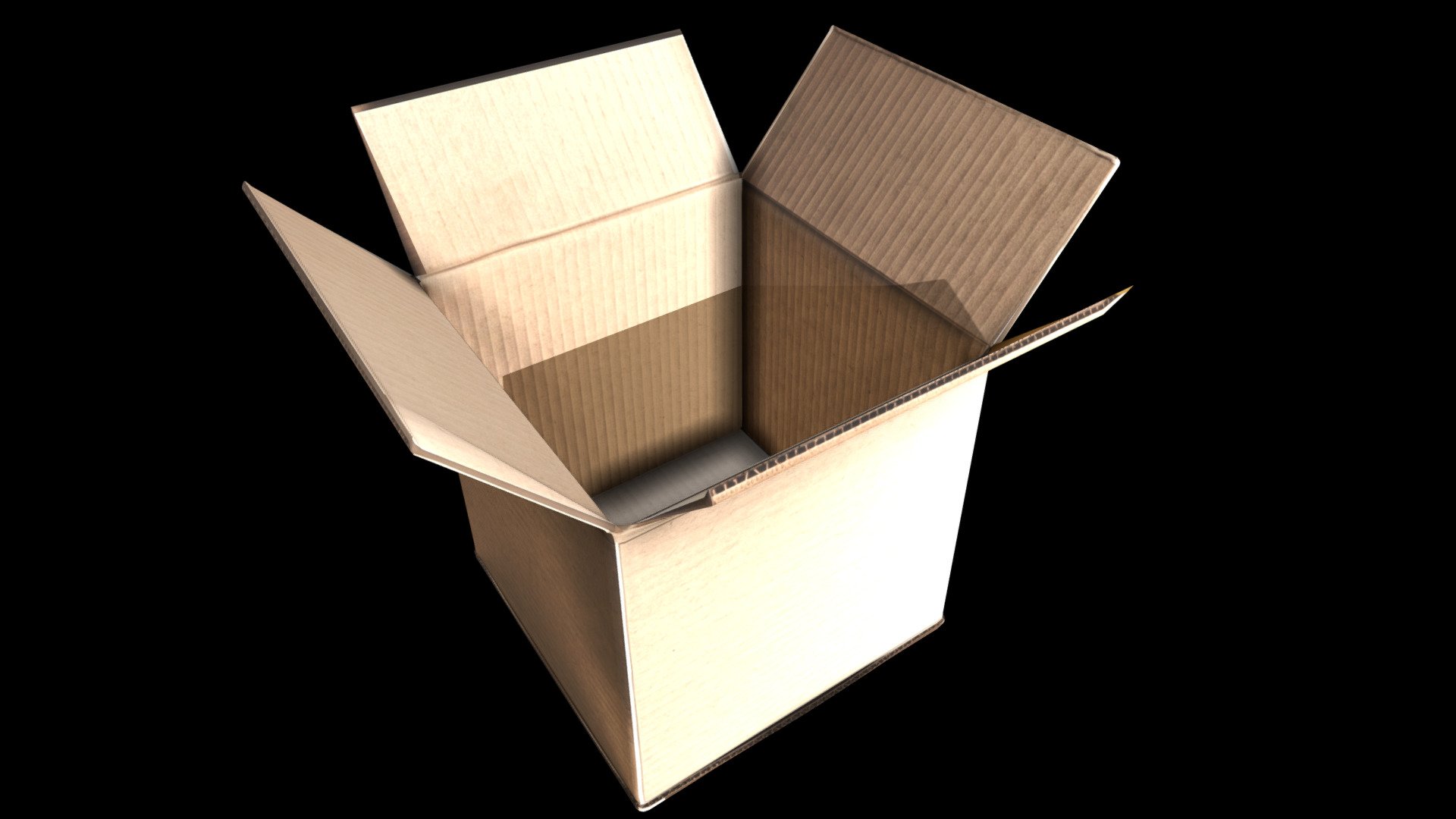 Carton Box - Realistic Cardboard Packaging - Download Free 3D model by ...