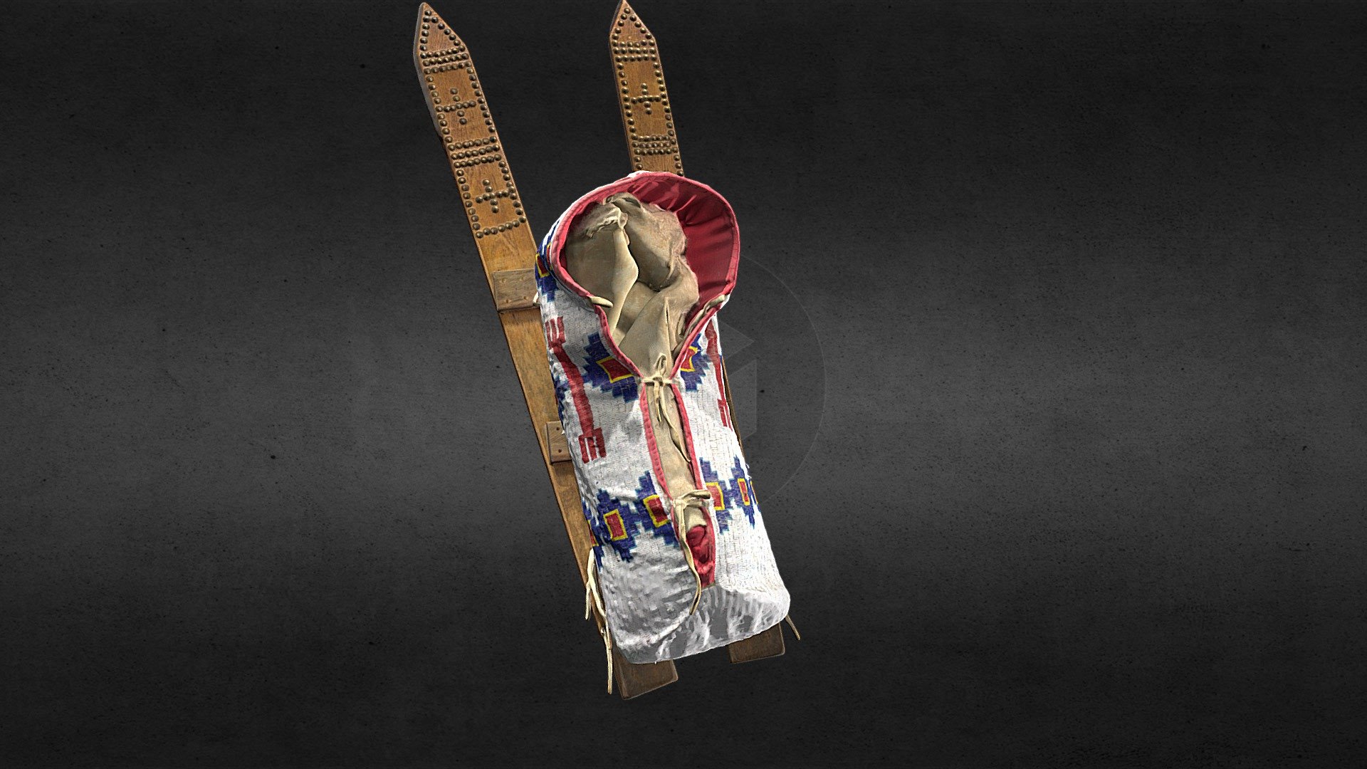 Cheyenne-style Cradleboard - 3D model by Thierry SARNET (@Thierry ...