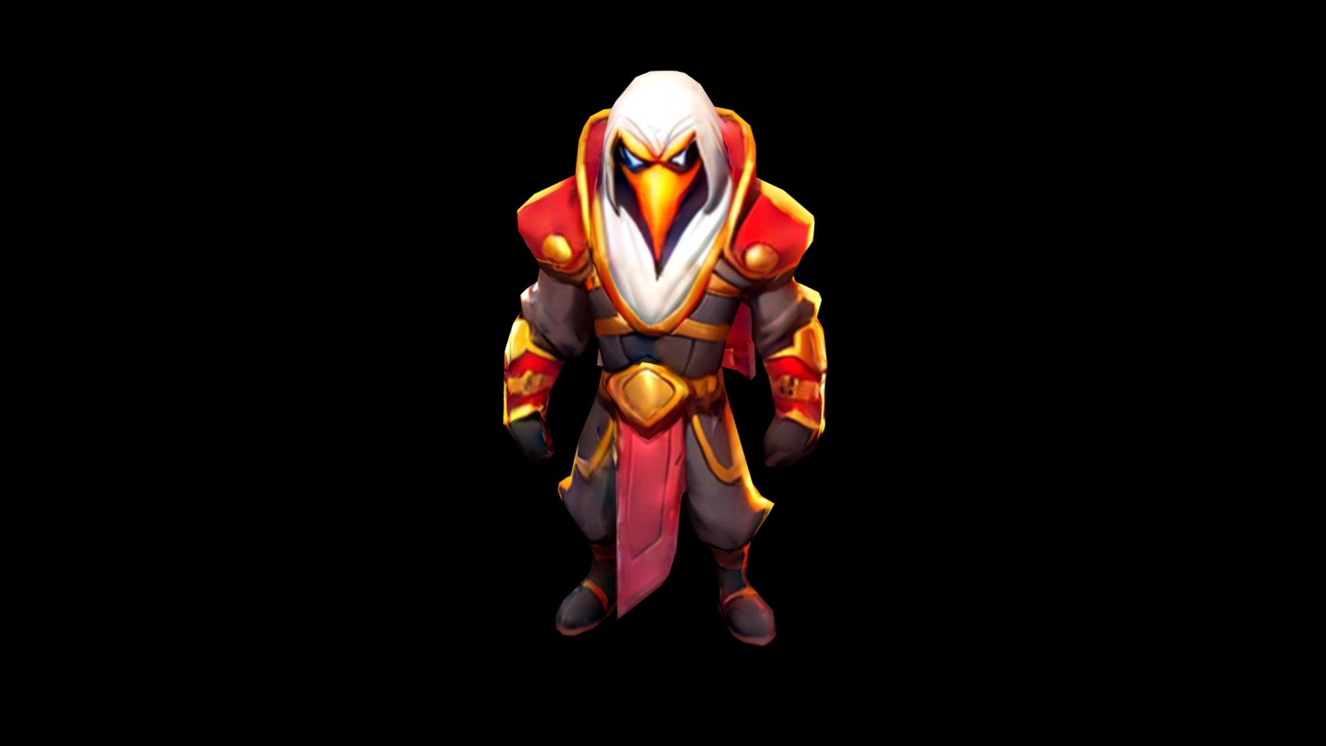 Colorful Bird Man in Fantasy-themed Outfit - Download Free 3D model by ...