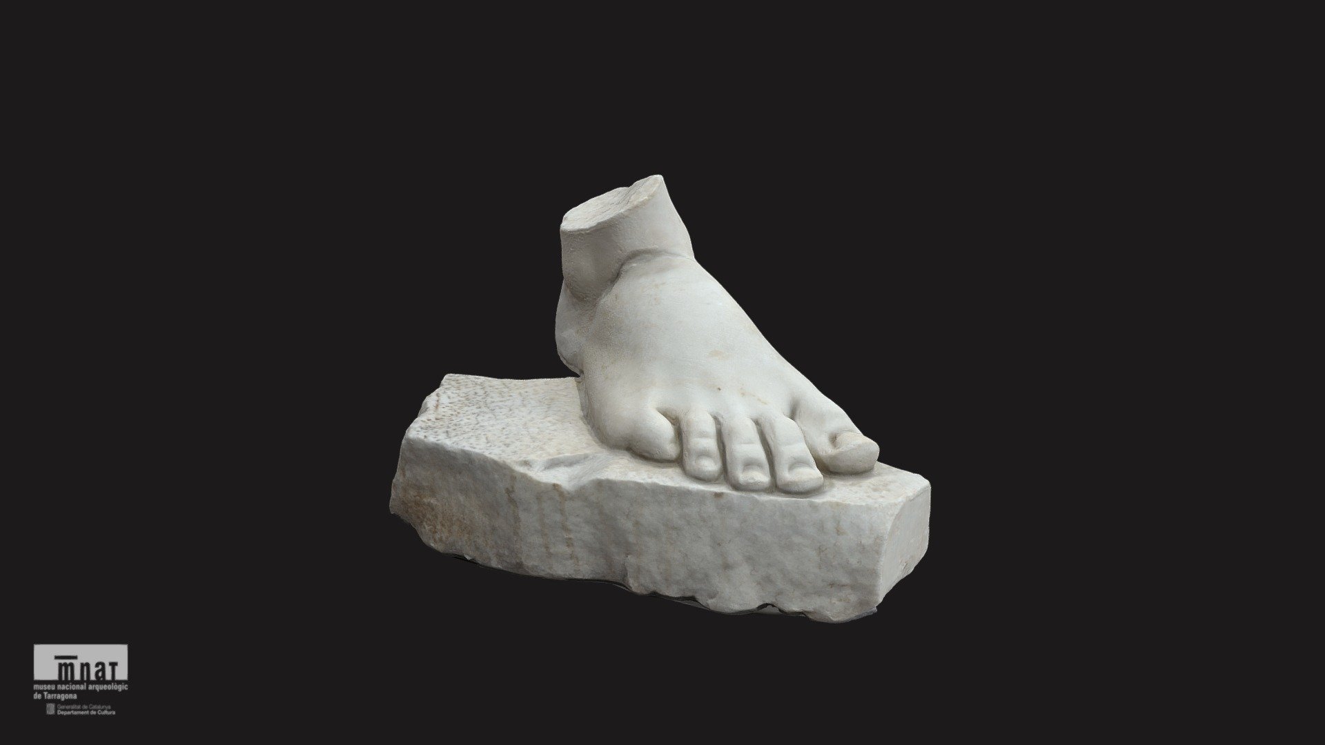 Fragment d'estàtua - MNAT 7589-1 - Download Free 3D model by Museu ...