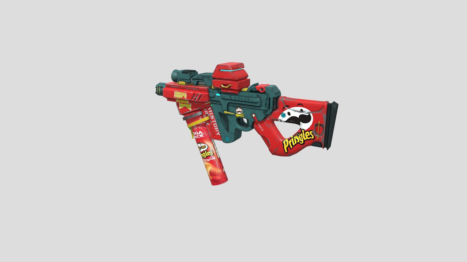 Pringles Rifle - 3D model by gonart [44405e2] - Sketchfab