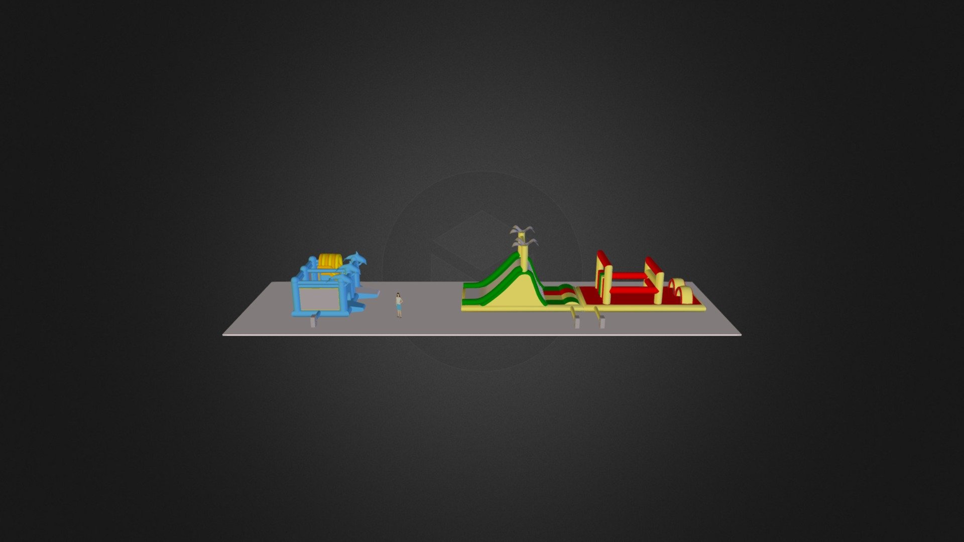 Structures gonflables - 3D model by vivasoleil [4444600] - Sketchfab