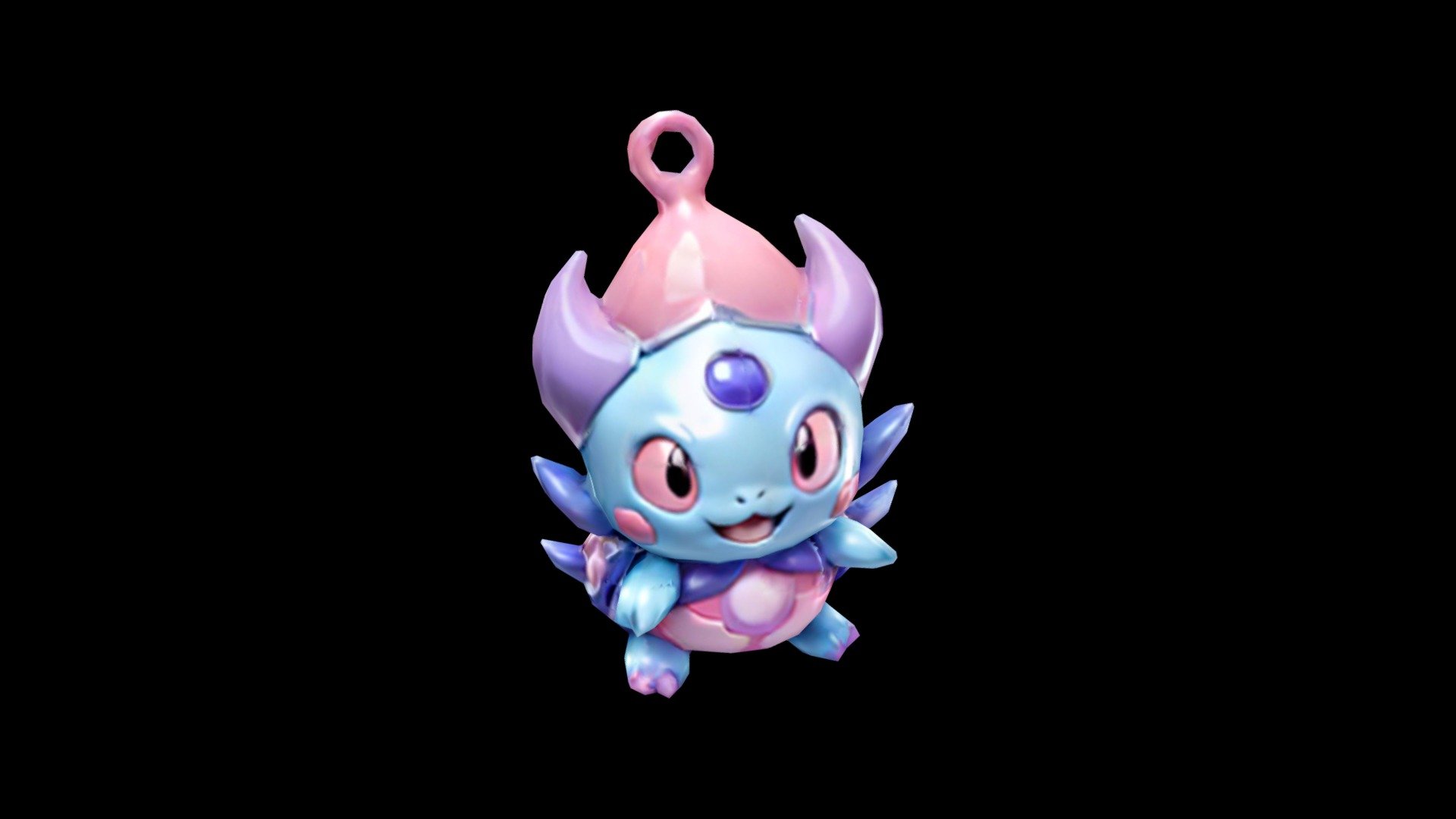 A smiling pink and blue Pokemon toy. - Download Free 3D model by klrxyz ...