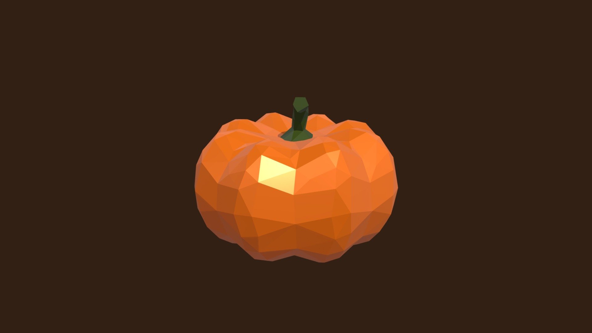 Pumpkin Low Poly - Download Free 3D model by juliangander [4448c16 ...