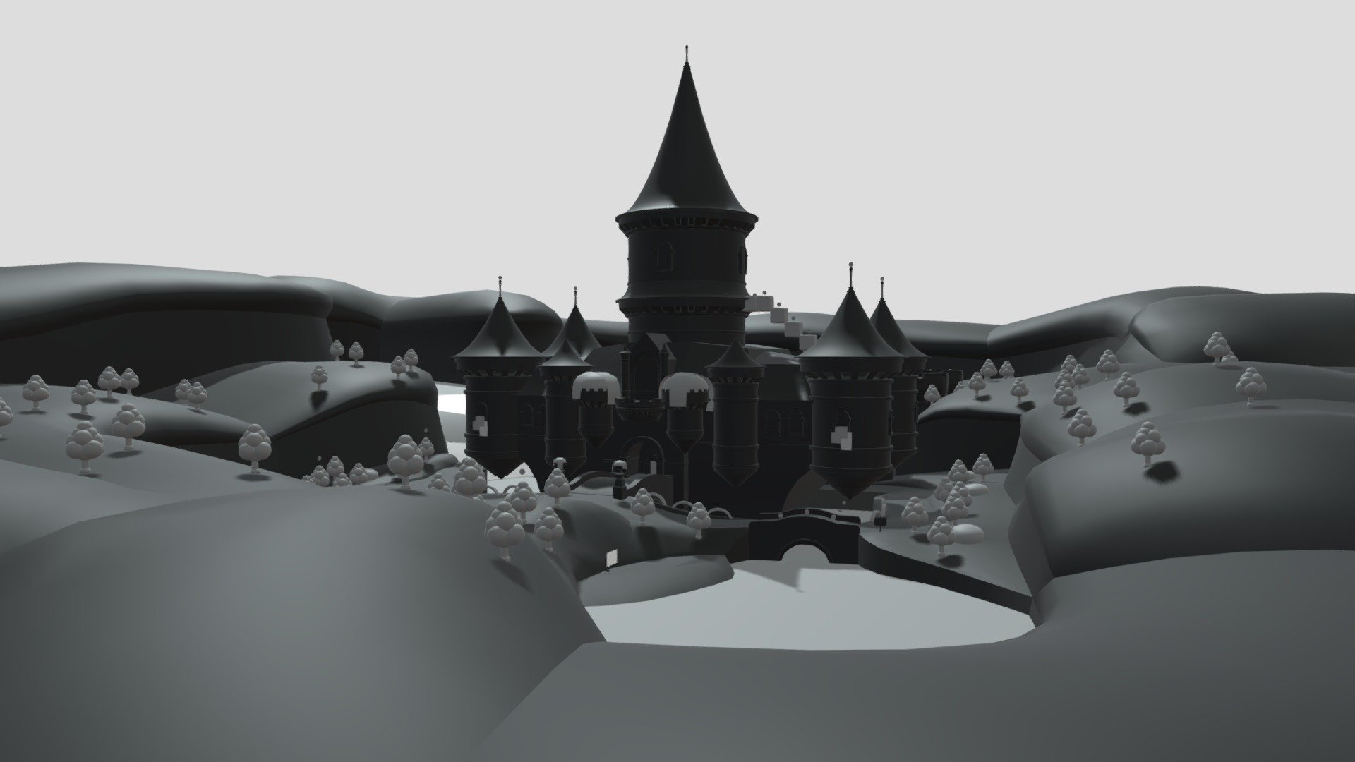 Outside Castle - Download Free 3D model by Skelenius507 (@elpocho ...