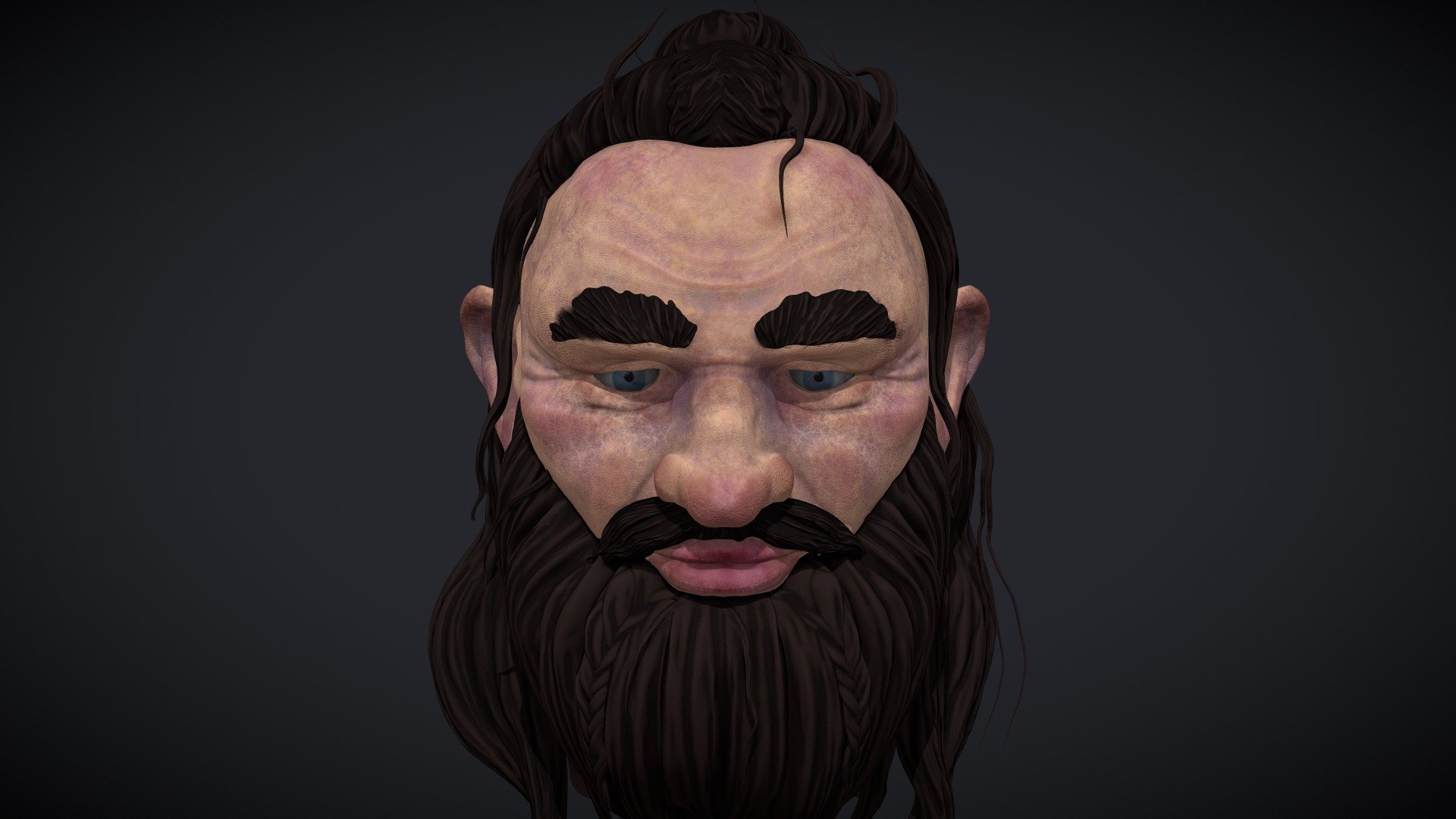 The Head - dwarf leader - 3D model by SaraTremerie [444df57] - Sketchfab
