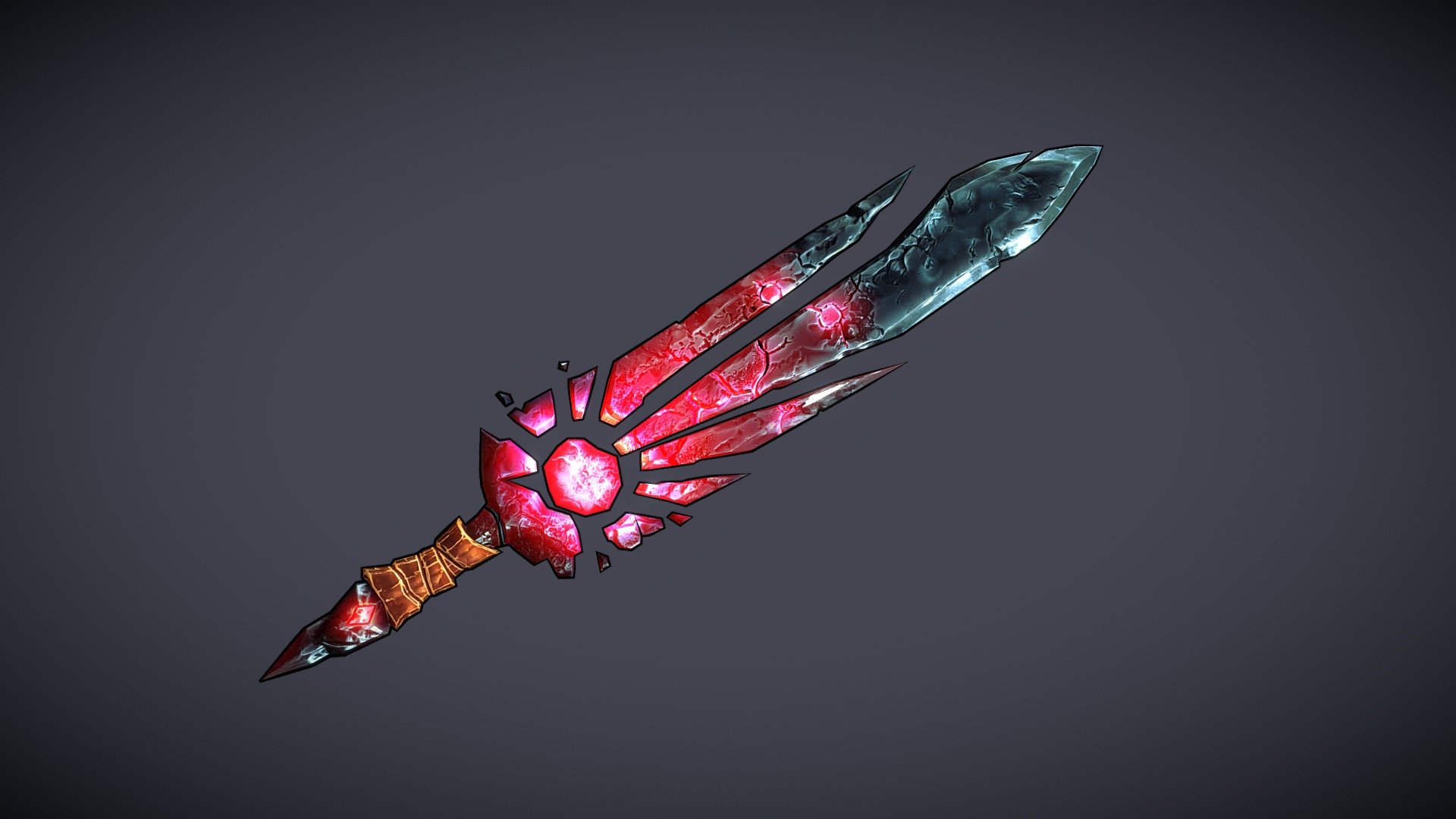 Volcano_Sword - 3D model by georgerodger [444feeb] - Sketchfab