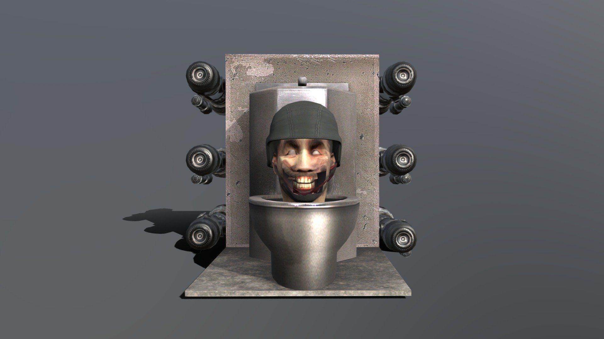 Rocket Kamikaze Toilet - Download Free 3D model by User09 ...