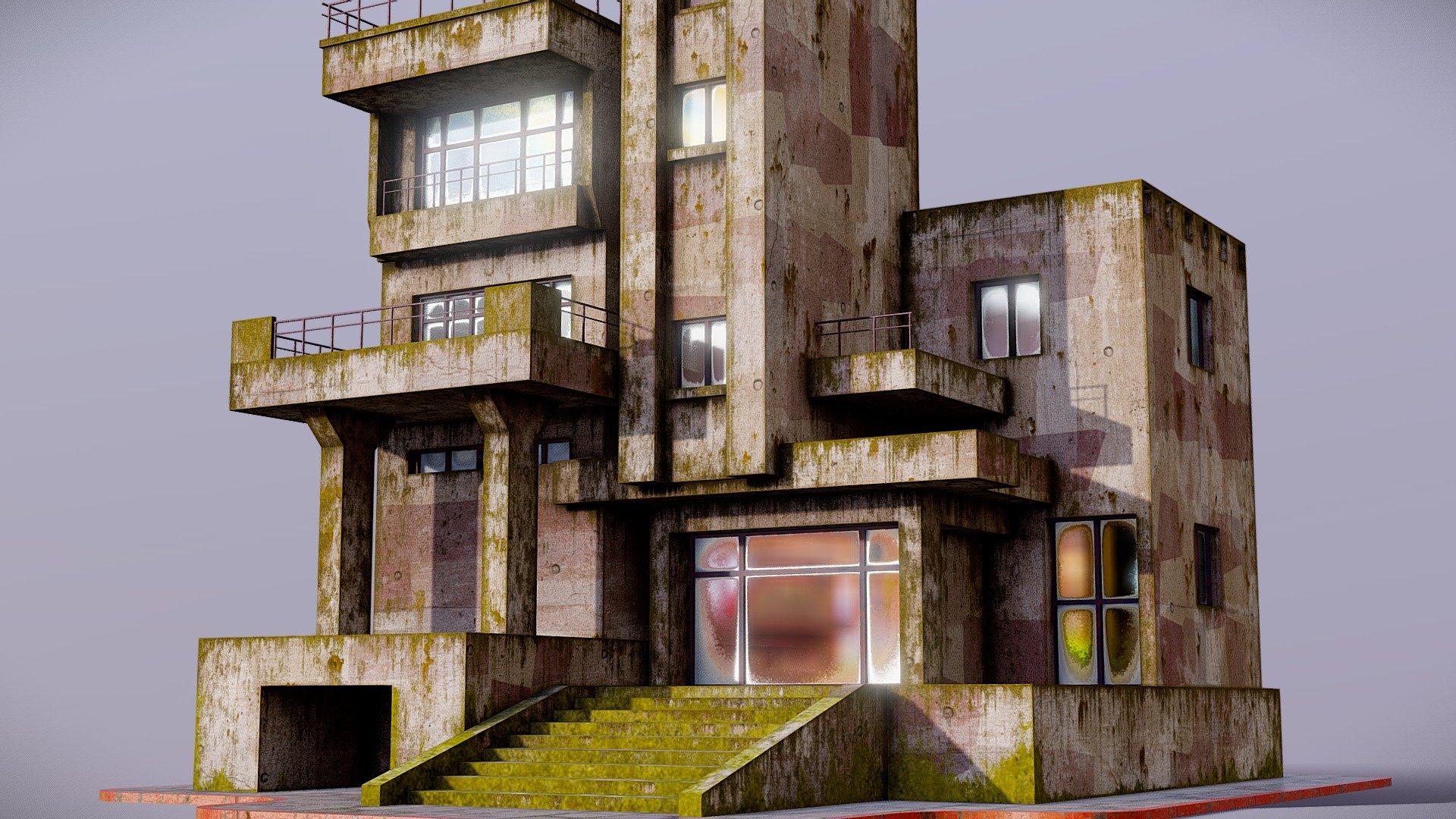 Brutalist building - Download Free 3D model by abhayexe [4453d2b ...