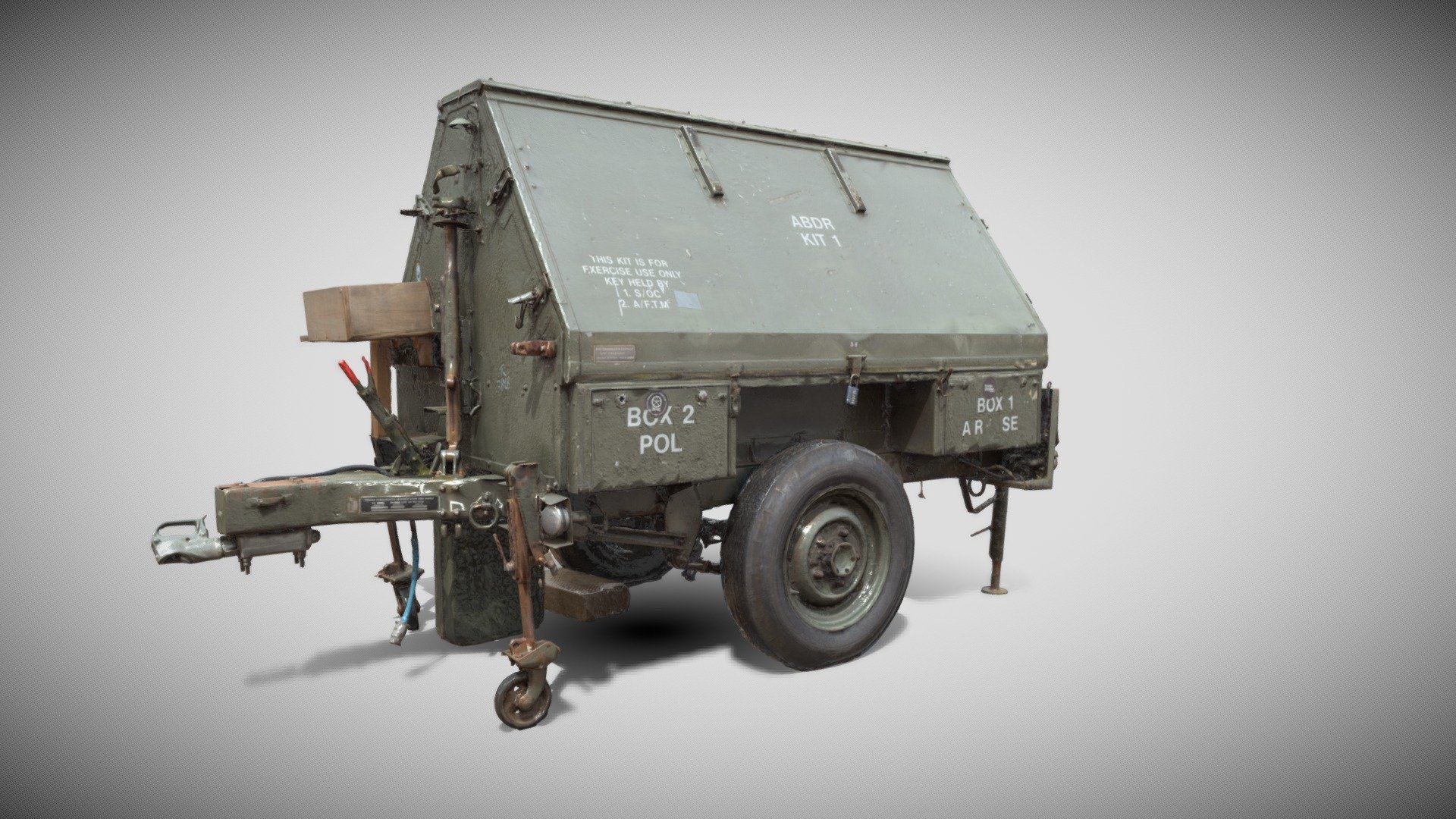 Sankey Military Communications Trailer Scan - Buy Royalty Free 3D model ...