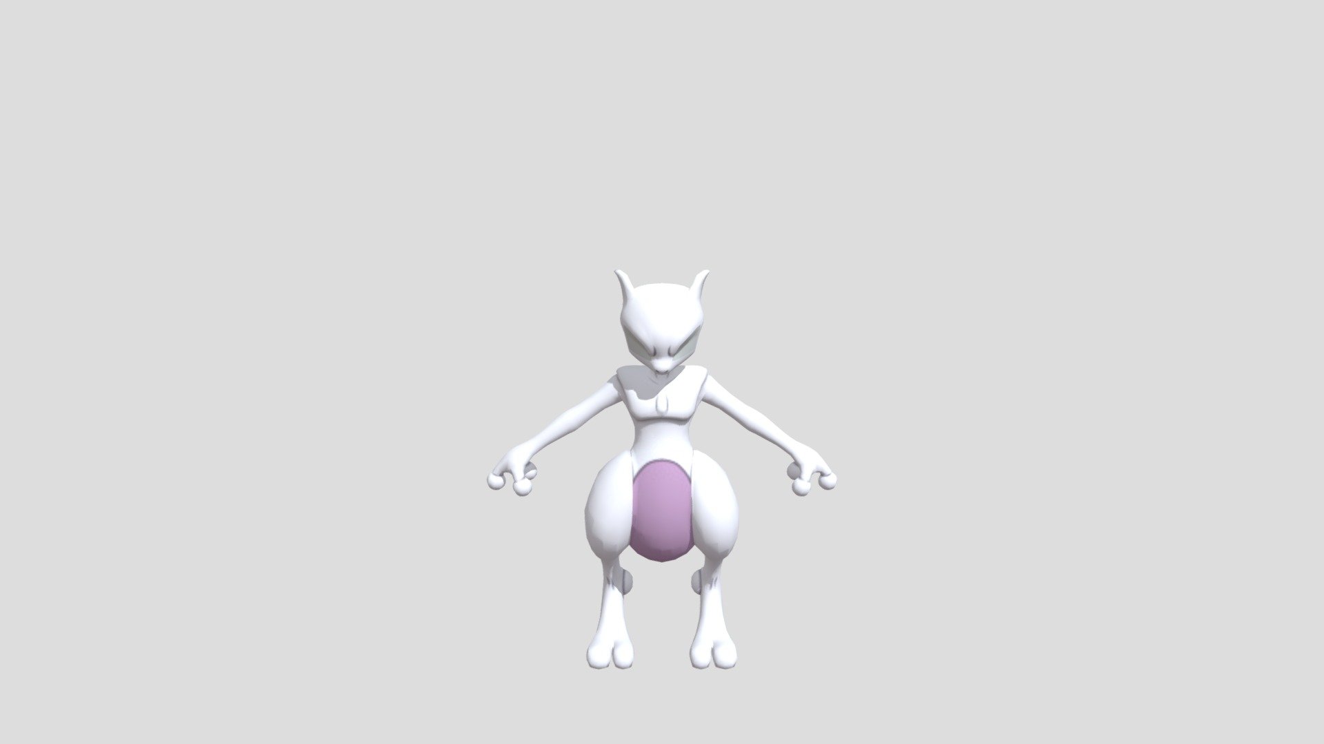 Mewtwo - Download Free 3D model by LunaEagle [4455af3] - Sketchfab