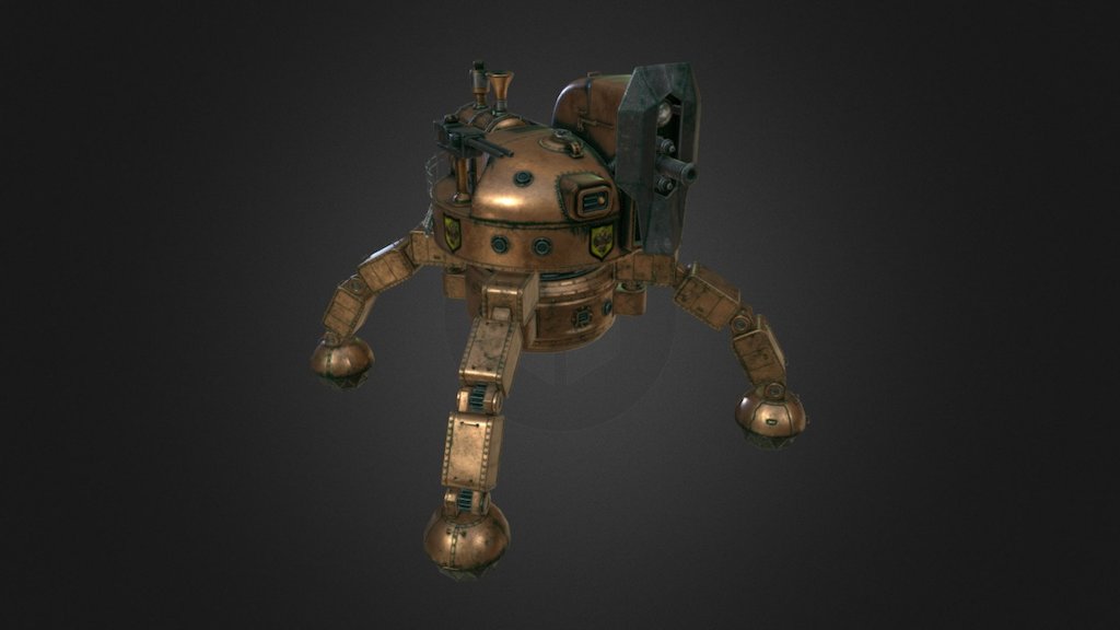 Steam Mech - 3D model by Parik [445af26] - Sketchfab