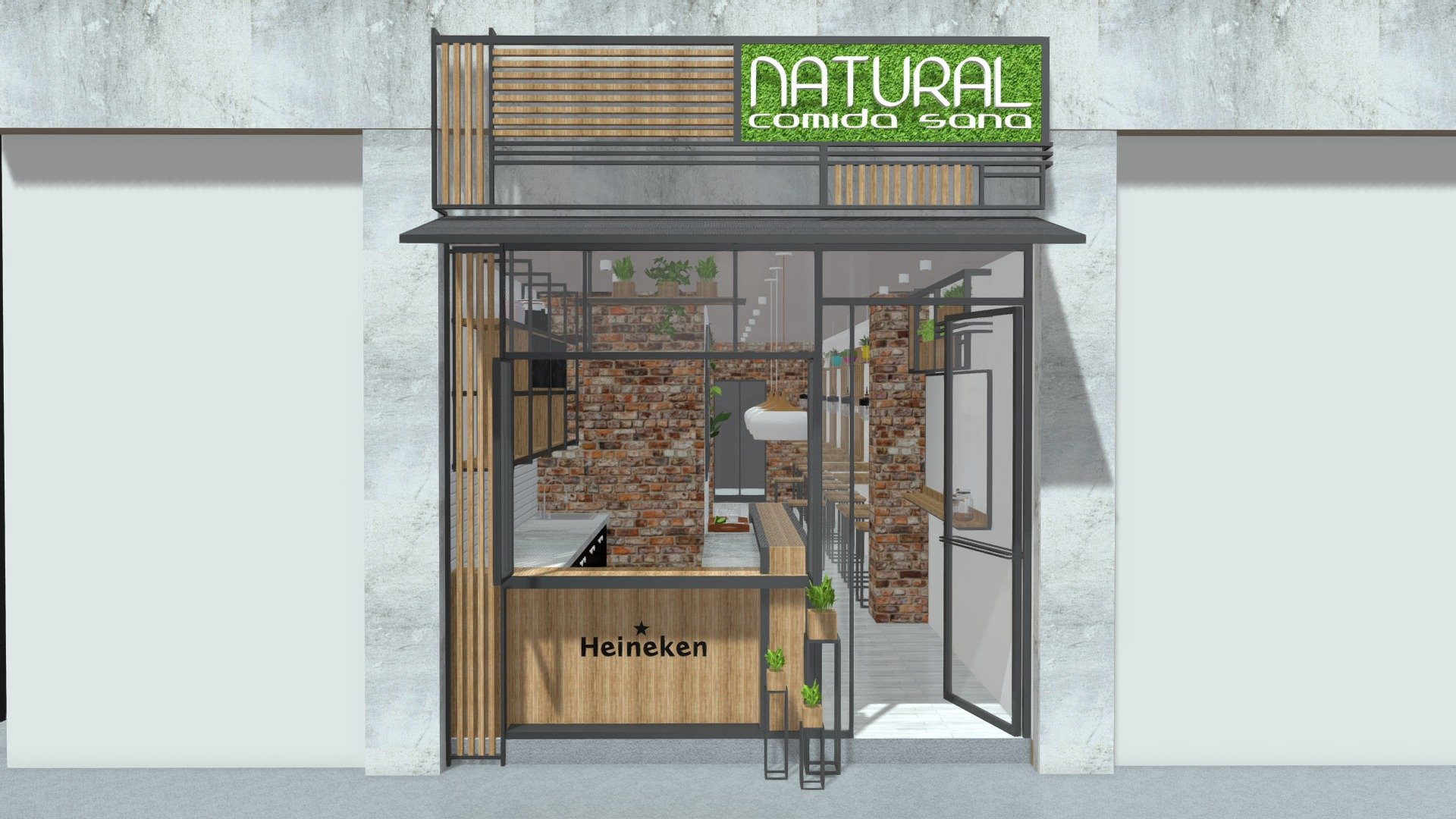 LOCAL COMERCIAL "NATURAL" - 3D model by DamArq. [445d58e] - Sketchfab