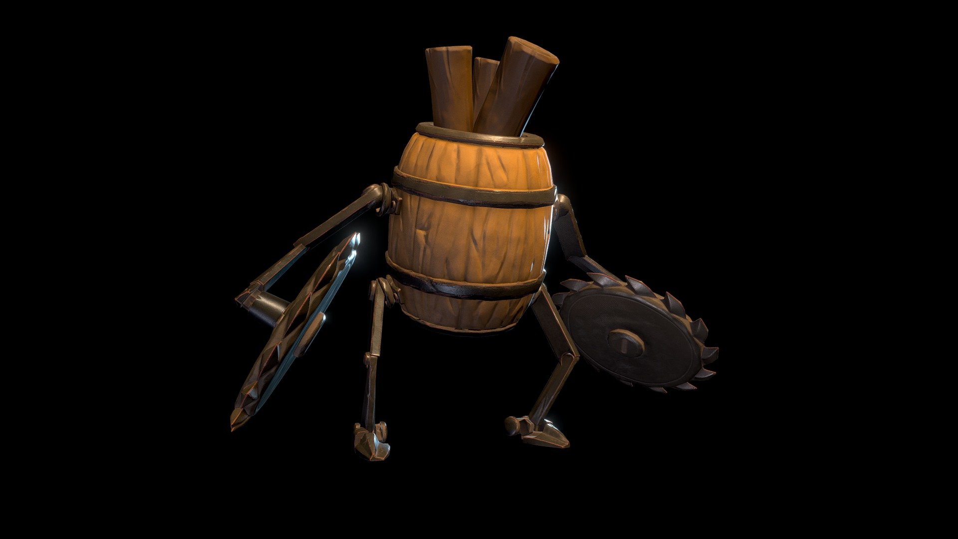 Barrel Man - Download Free 3D model by Batuhan13 [445d757] - Sketchfab