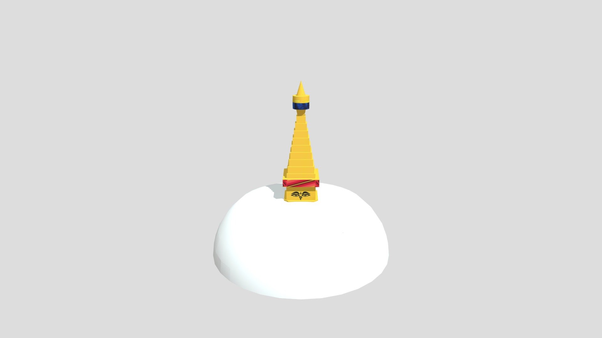 Bouddhanath Stupa - Download Free 3D model by sampurna99 [445dee0 ...