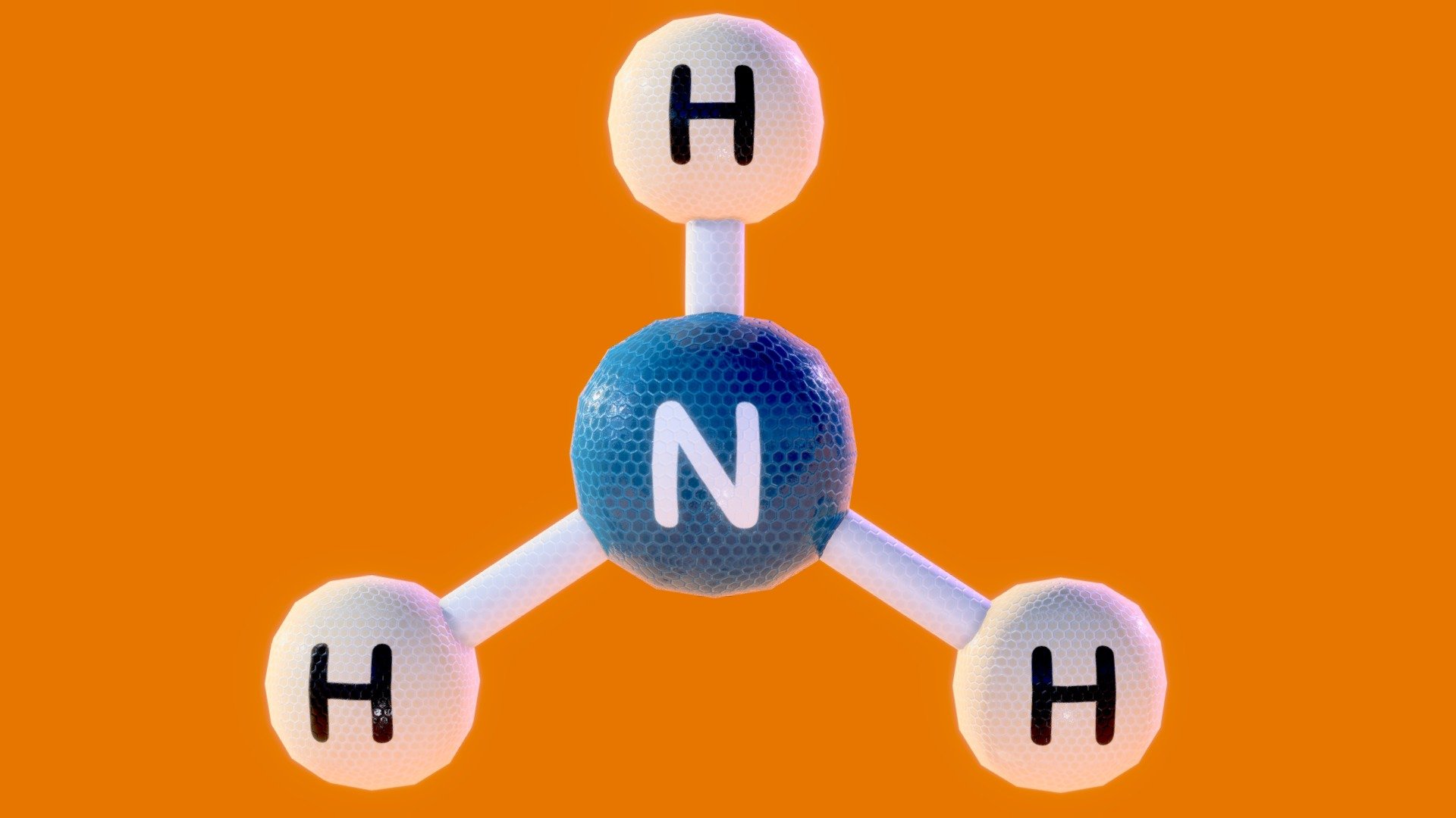 Acid & Base Molecules - Ammonia - Buy Royalty Free 3D model by Assemblr ...